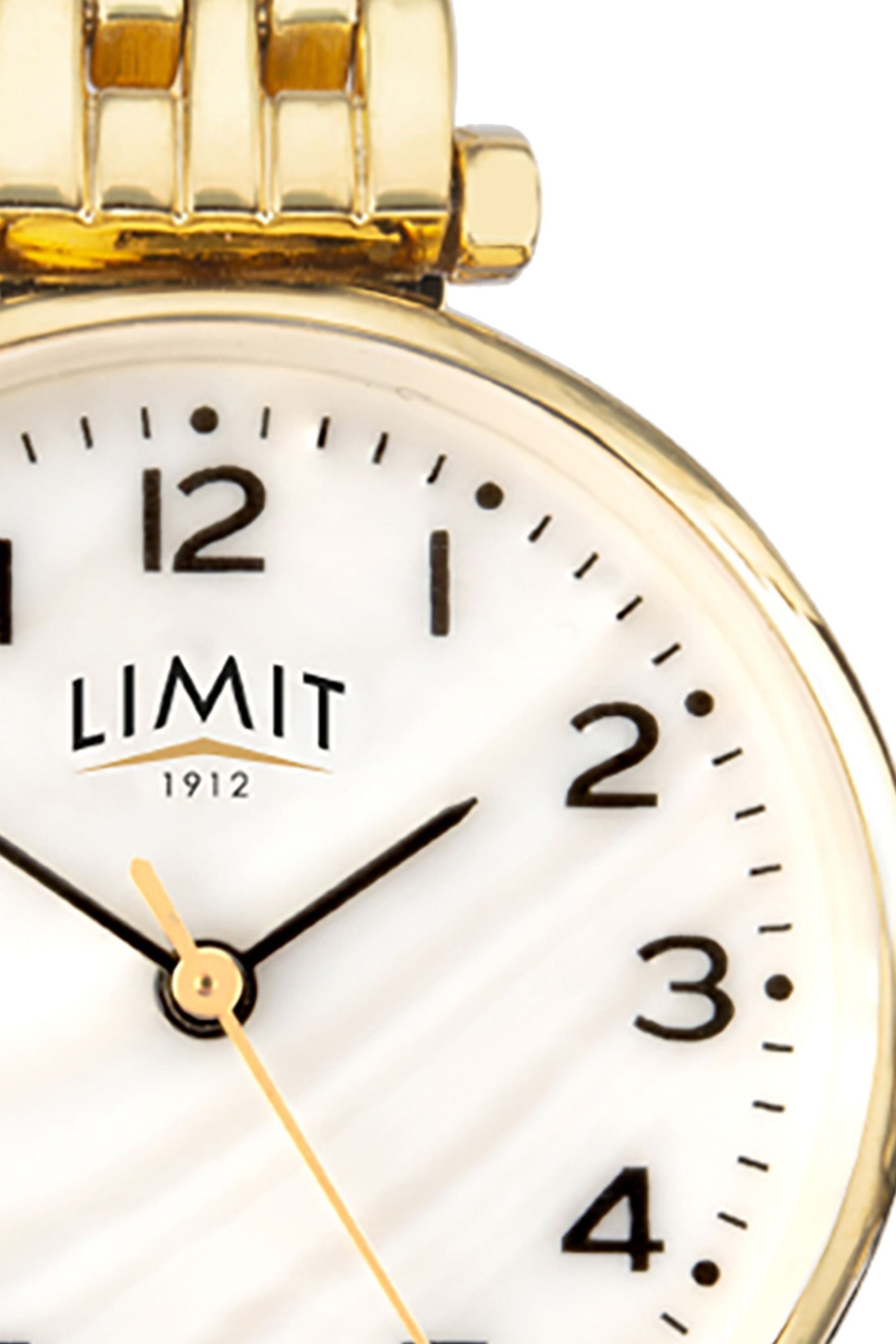 Buy Limit Ladies Gold Tone Classic Mother-of-Pearl Watch from the Next ...