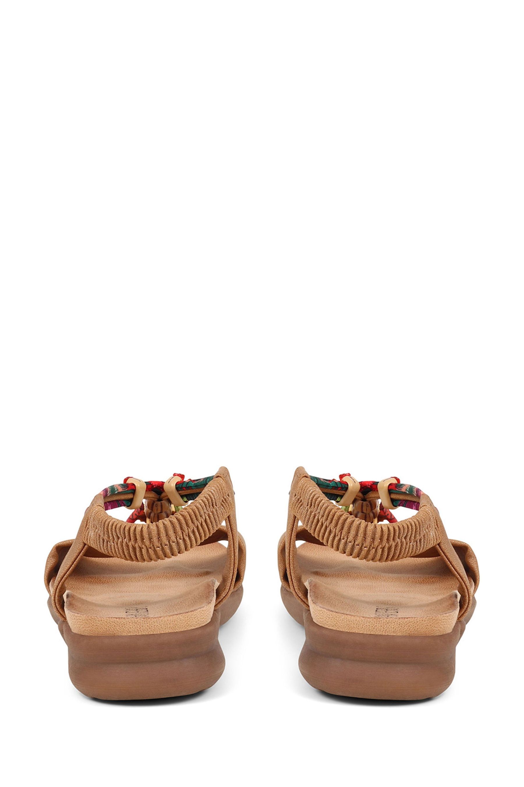 Buy Pavers Embellished Flat Brown Sandals from the Next UK online shop