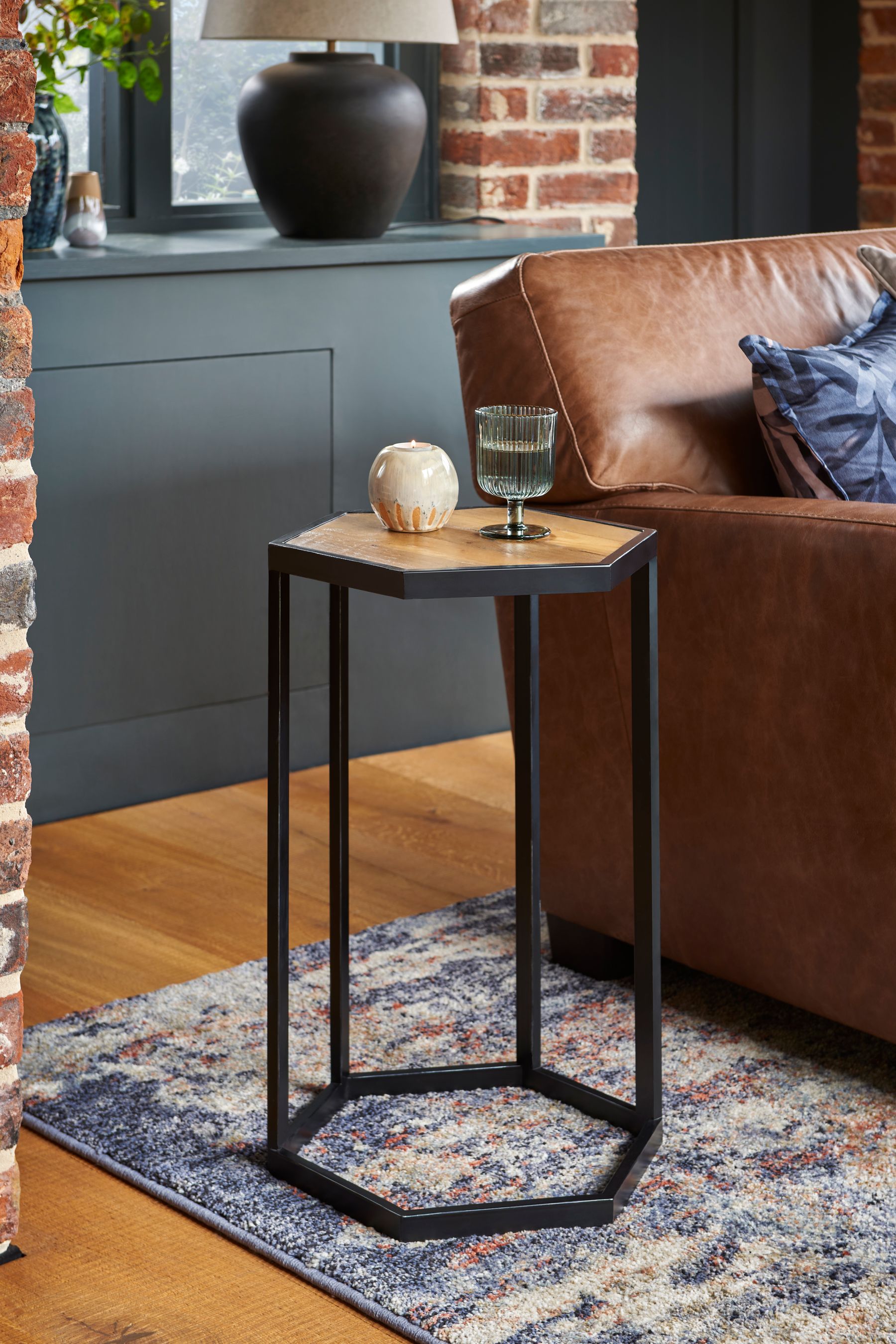 Buy Natural Jefferson Pine Side Table from the Next UK online shop