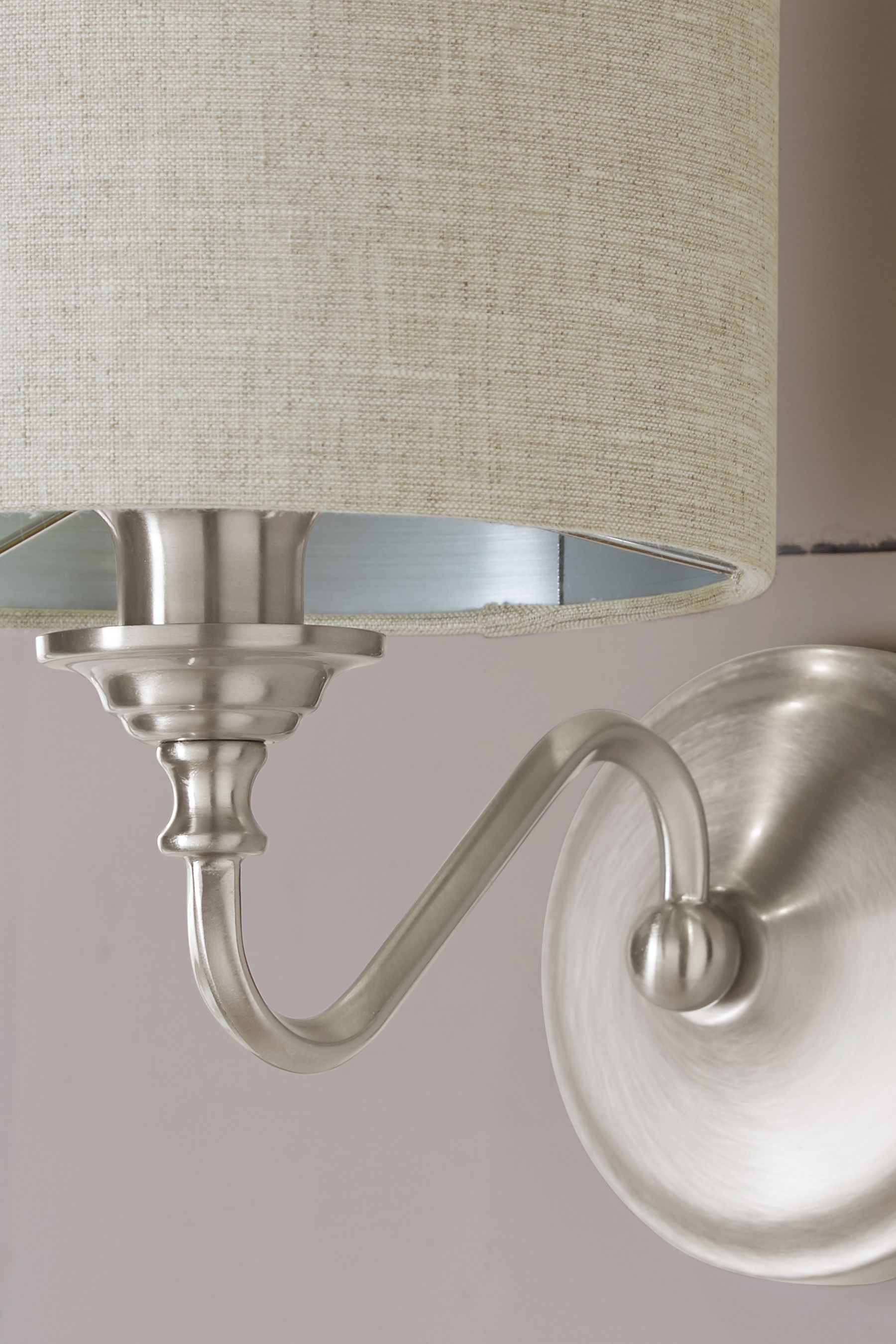 Buy Brushed Chrome Burford Wall Light from Next Ireland