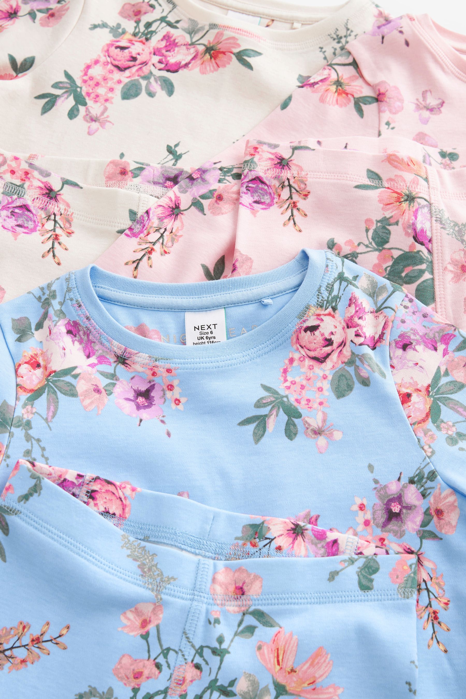 Buy Floral Pyjamas 3 Pack (9mths-16yrs) from Next Australia