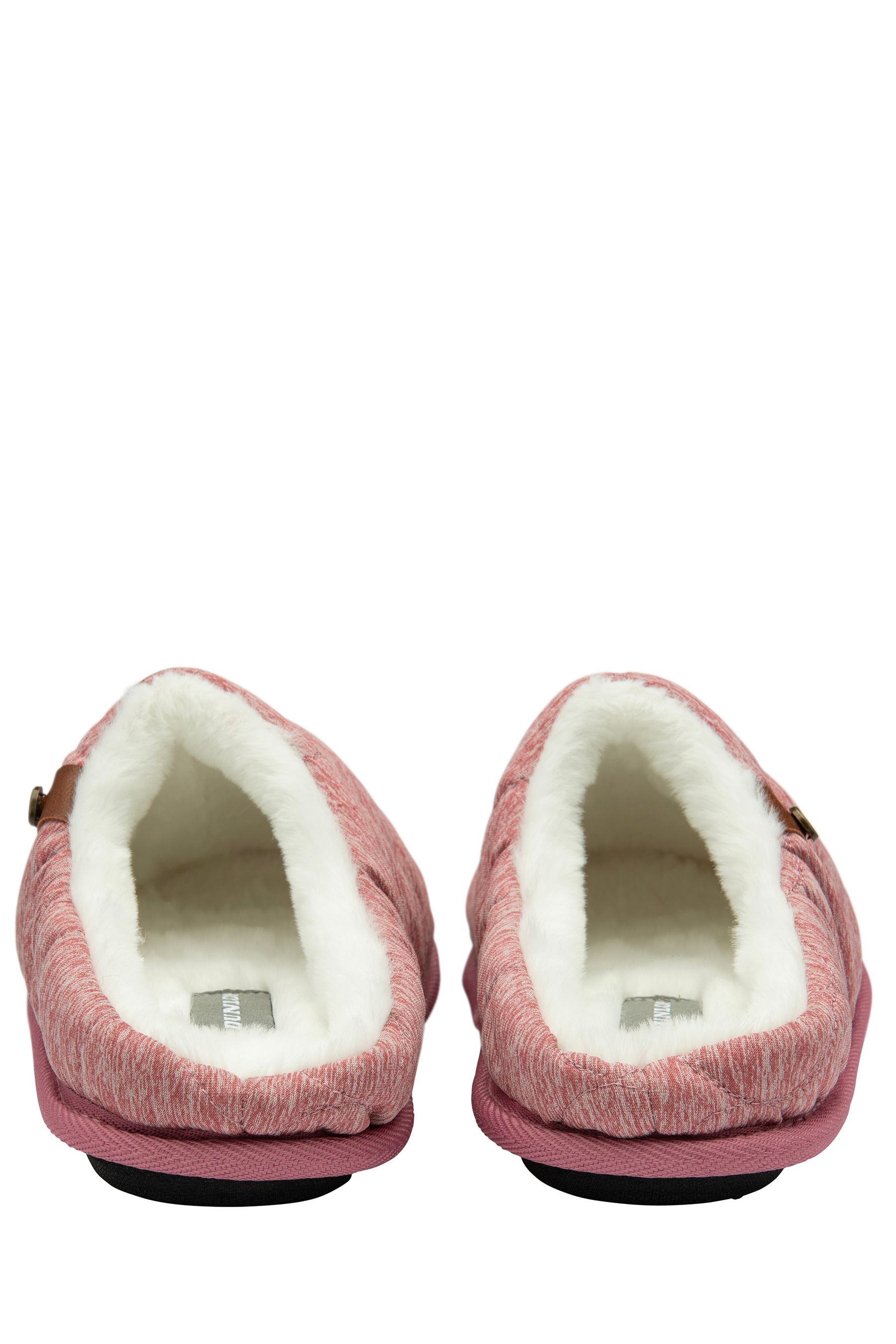 Buy Dunlop Pink Ladies Closed Toe Quilted Mule Slippers from the Next ...