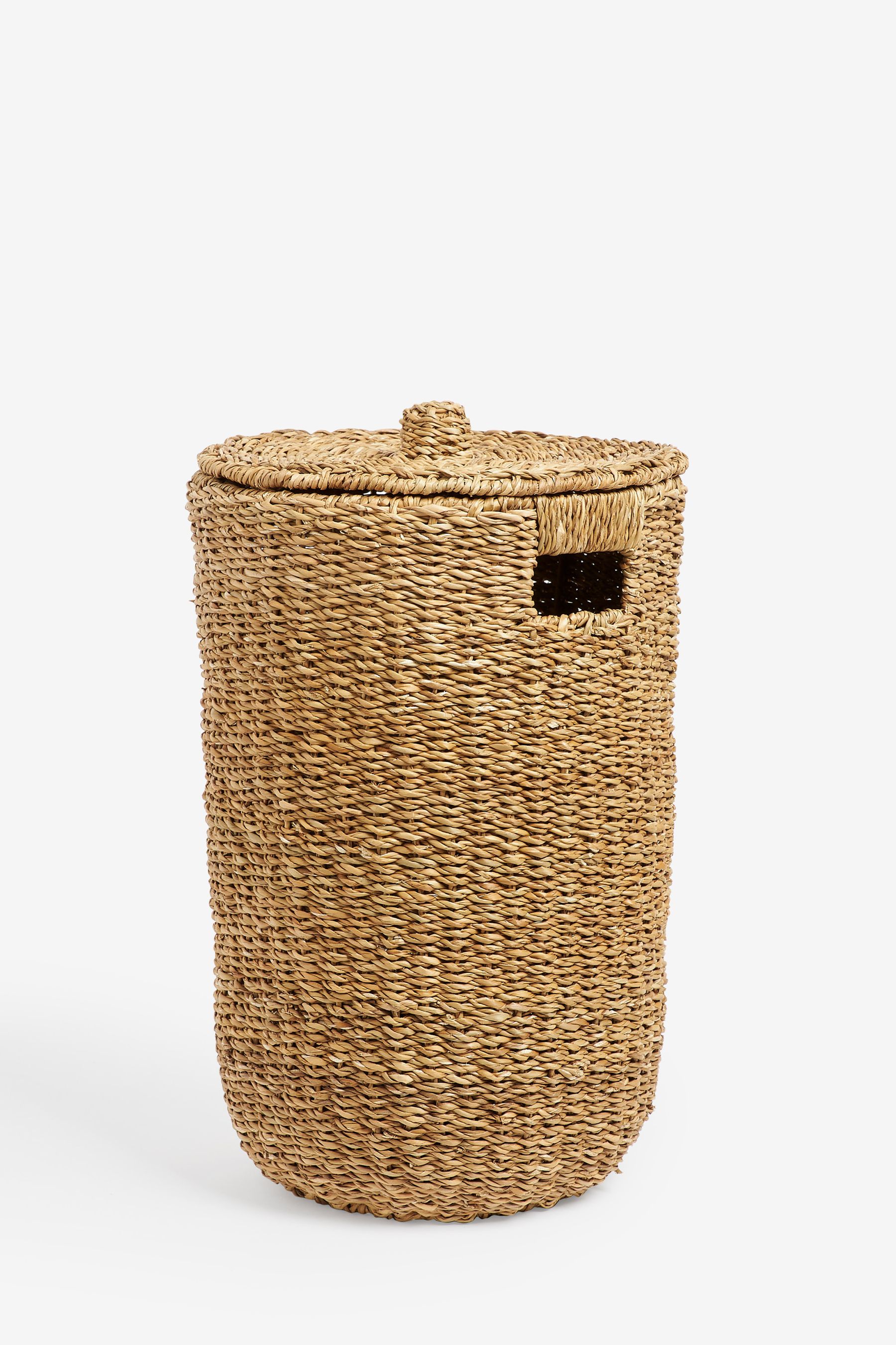 Buy Dark Natural Seagrass Laundry Basket from the Next UK online shop