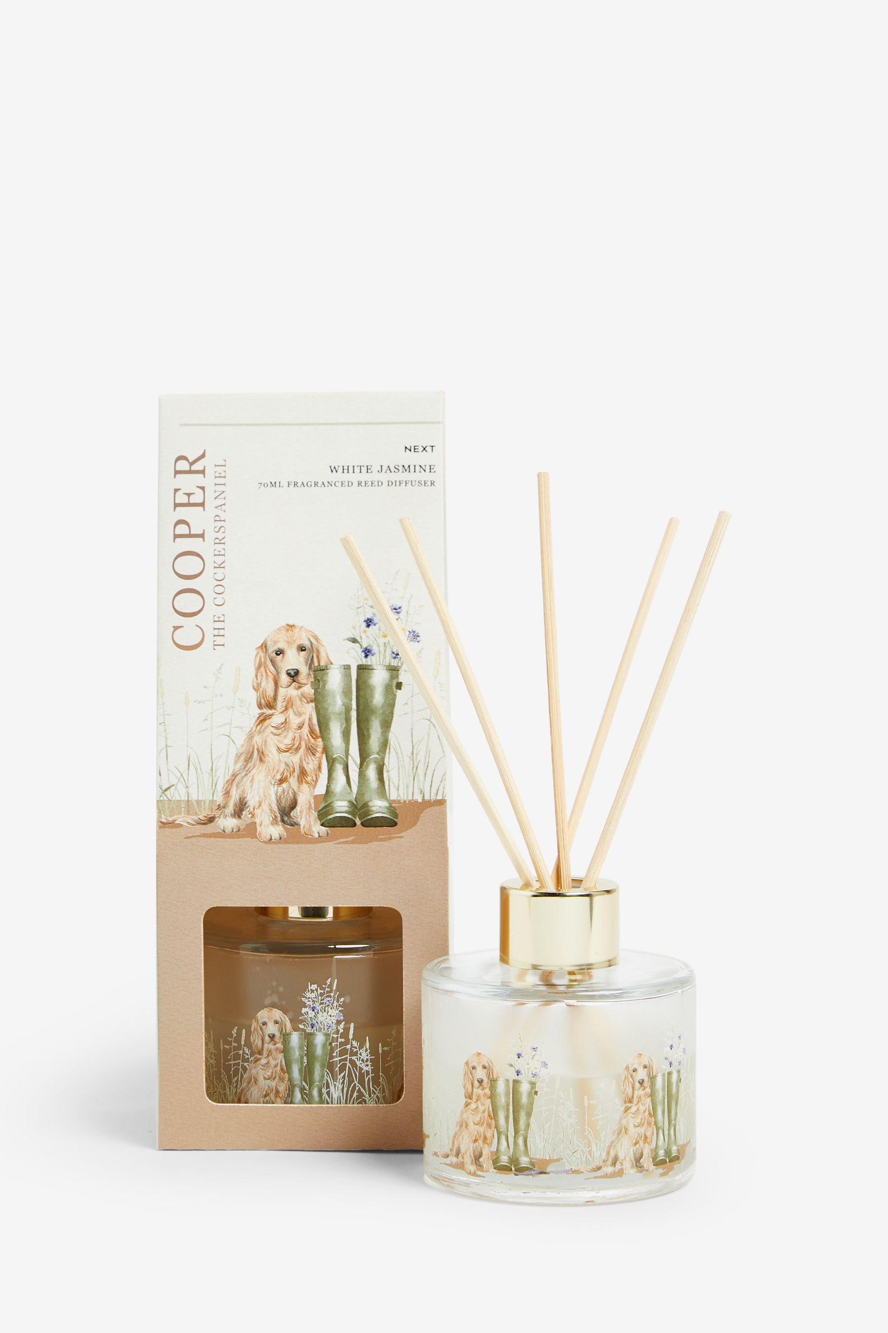 Buy Cooper the Cocker Spaniel White Jasmine 70ml Fragranced Reed ...