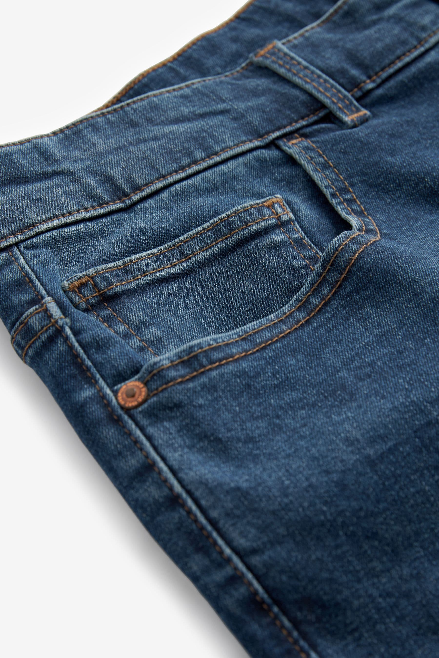 Buy Blue Mid Slim Fit Classic Stretch Jeans from Next Australia