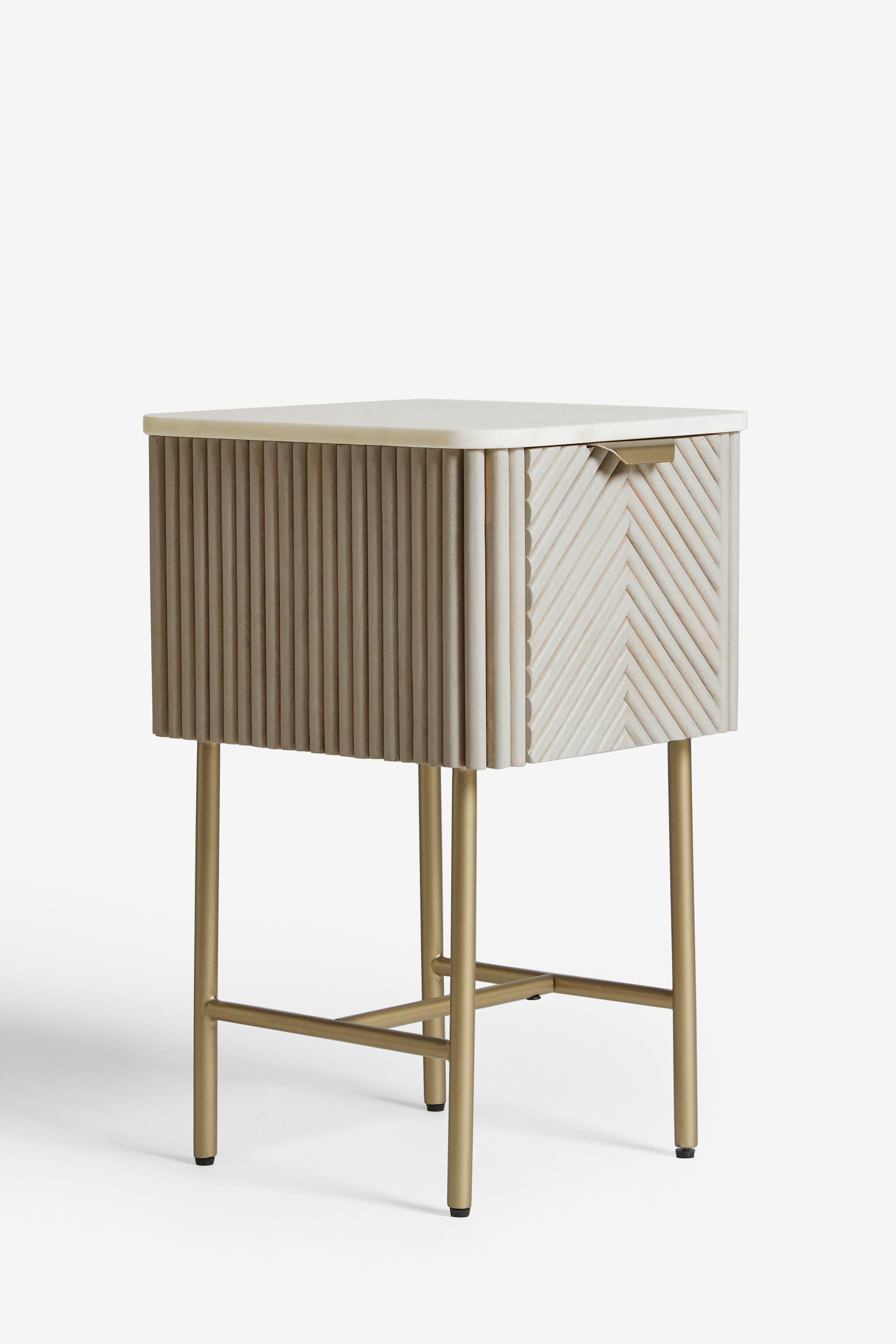 Buy Valencia Marble Mango Wood Bedside Table from Next Ireland