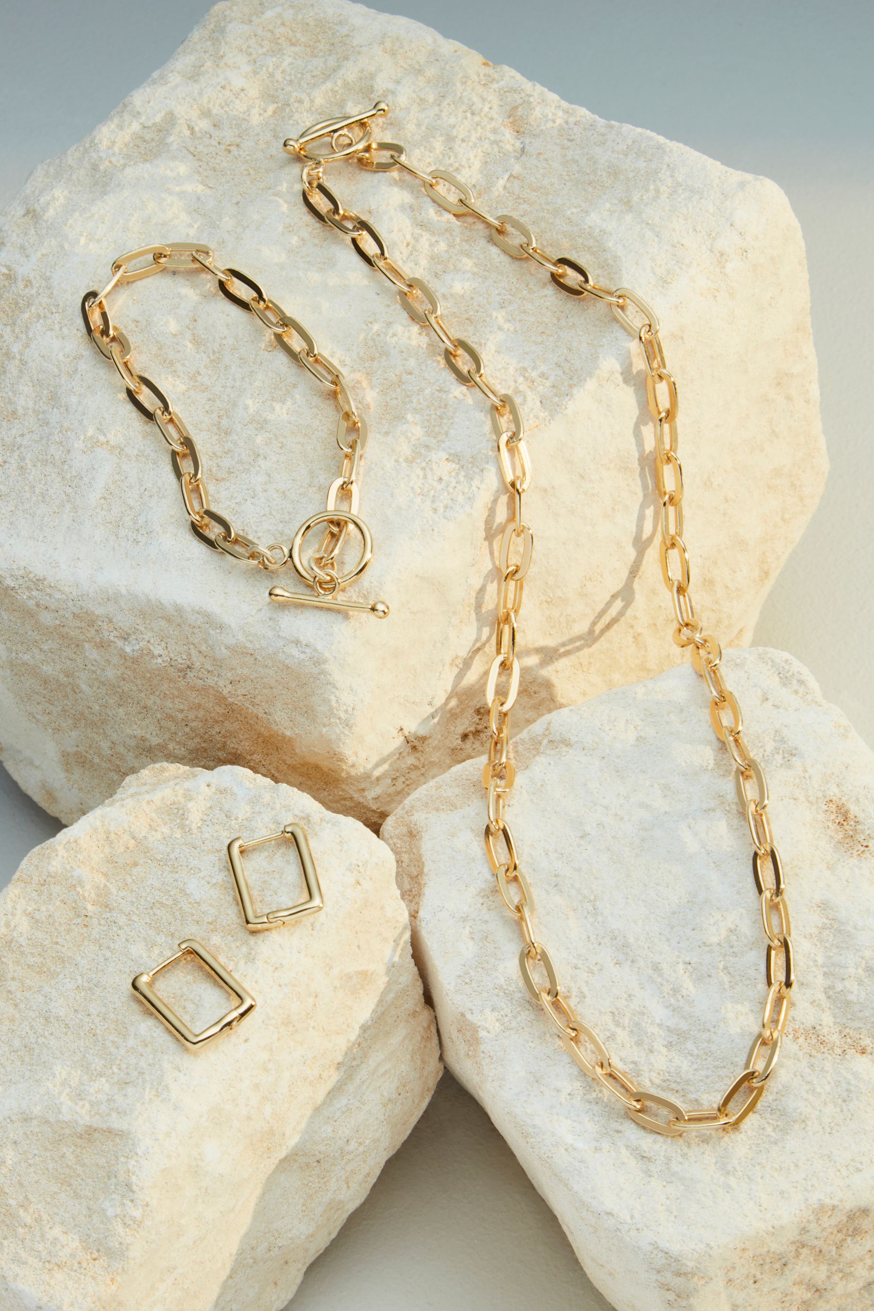 Buy Gold Vermeil Sterling Silver Premium Collection Chain T-Bar ...