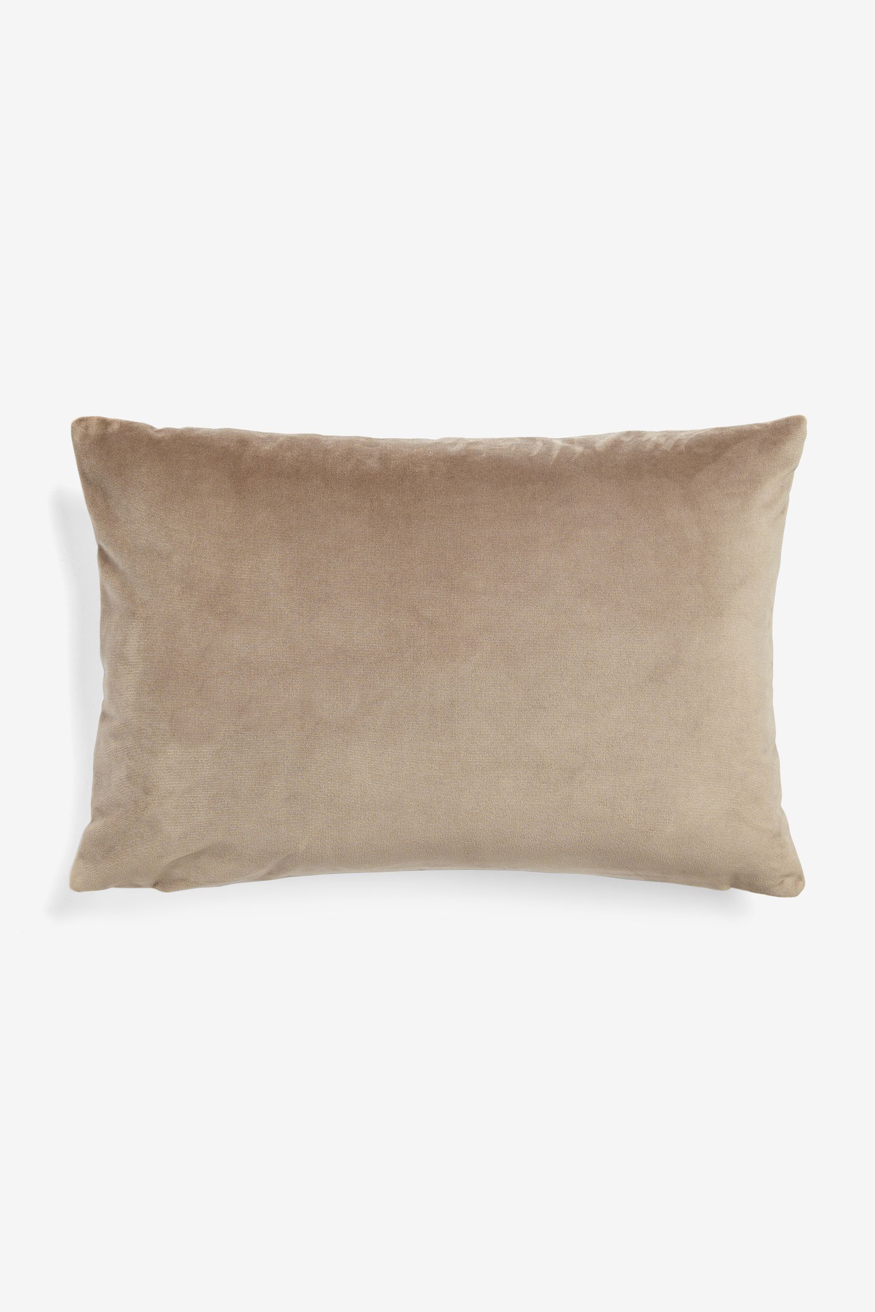 Buy Light Grey Collection Luxe Velvet Geo 40 x 59cm Cushion from the ...