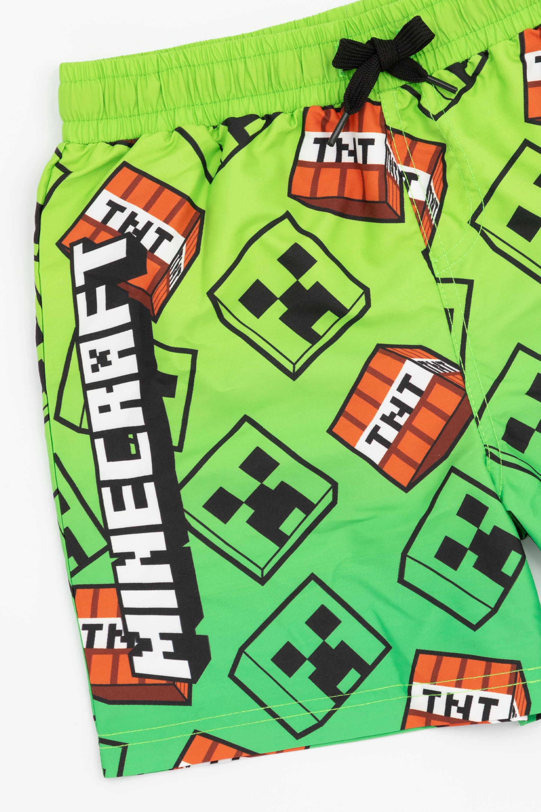 Buy Vanilla Underground Green Boys Minecraft Licencing Swim Shorts from ...