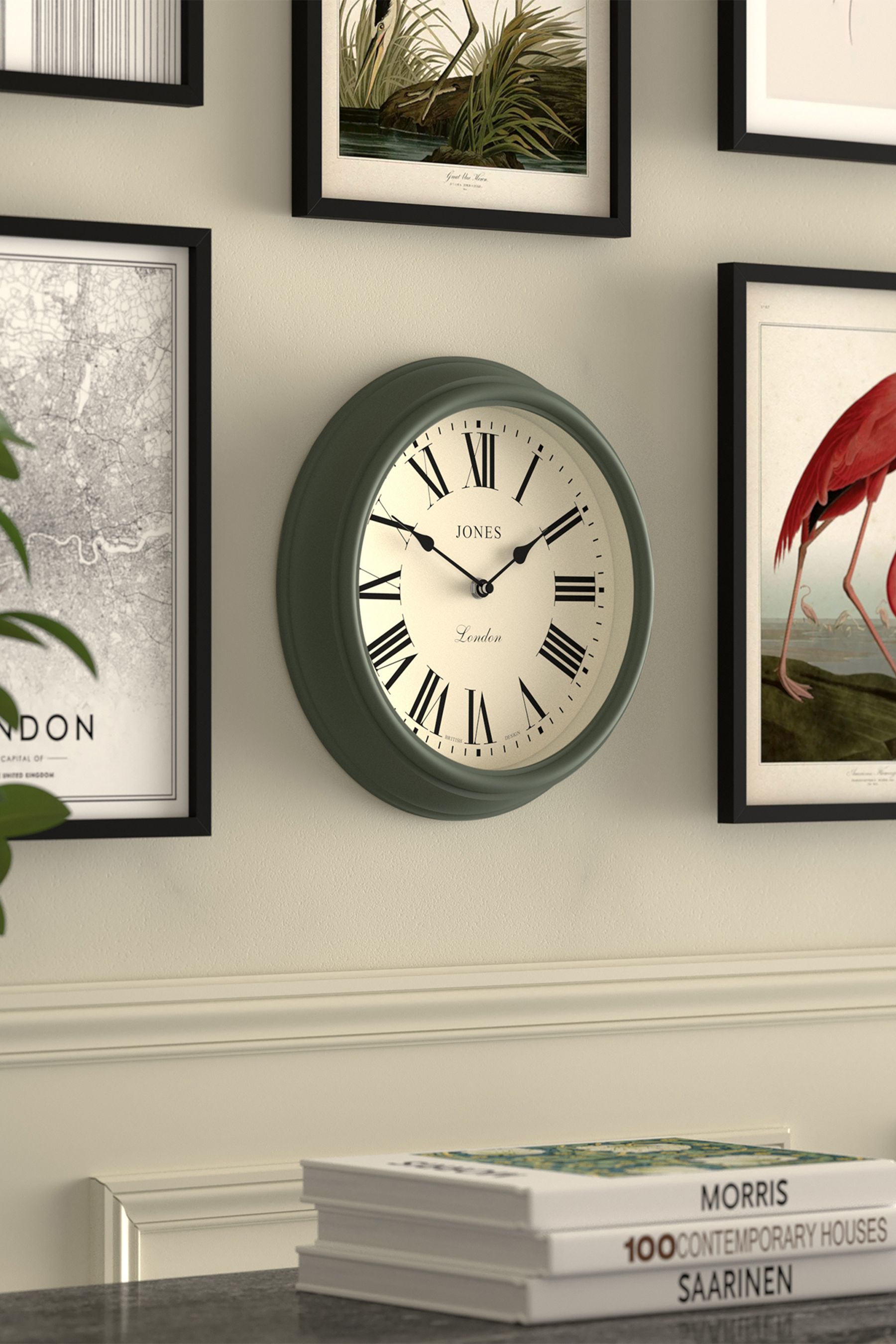 Buy Jones Clocks Green A Decorative Wall Clock from the Next UK online shop