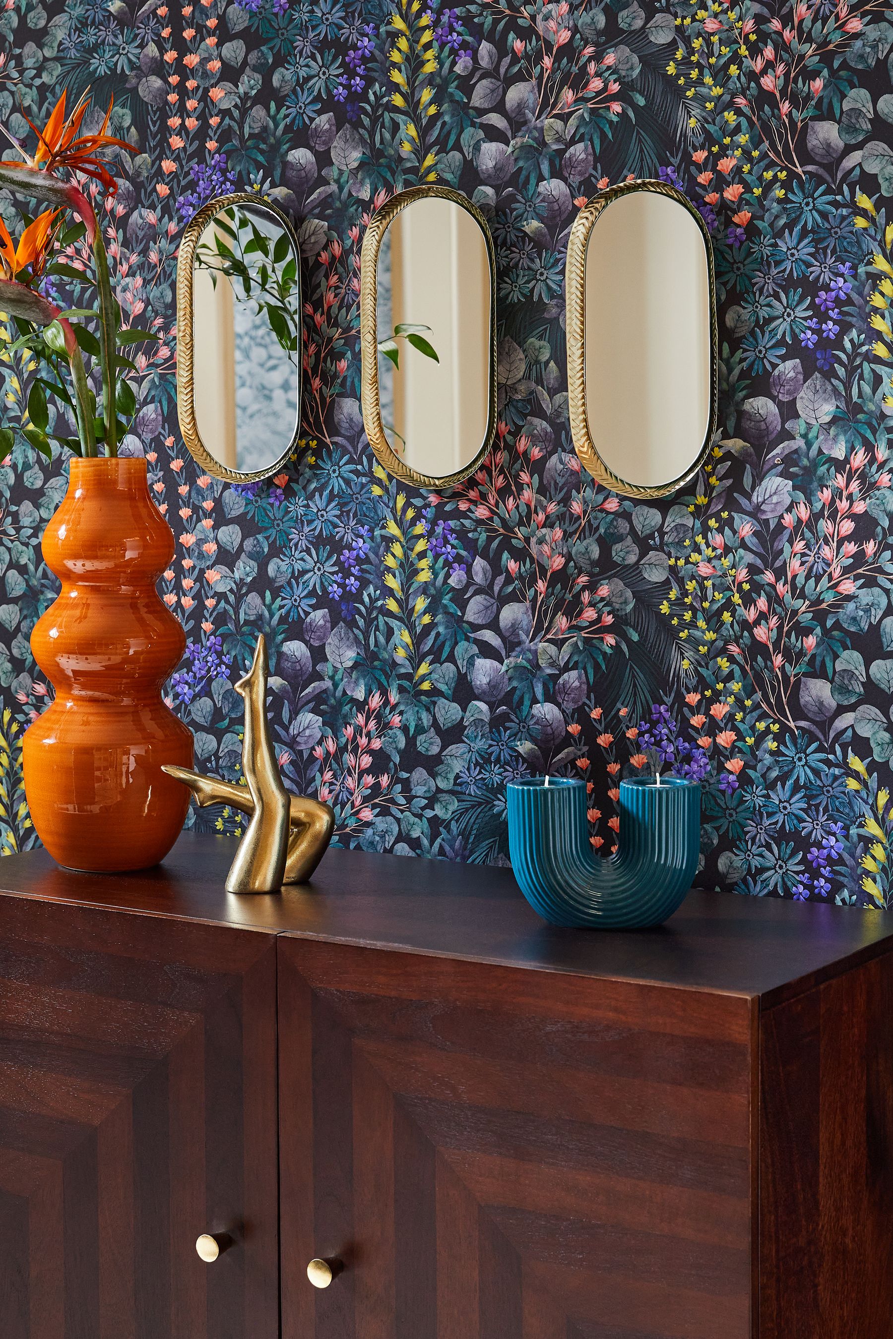 Buy Gold Set of 3 Decorative Wall Mirrors from the Next UK online shop