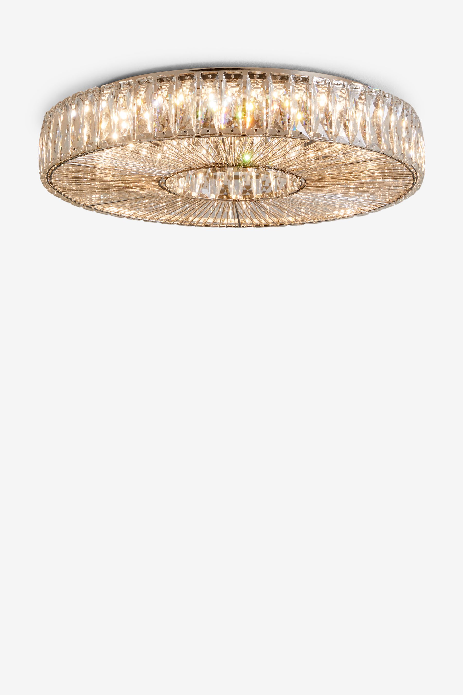 Buy Clear Aria Extra Large Flush Ceiling Light Fitting from the Next UK ...