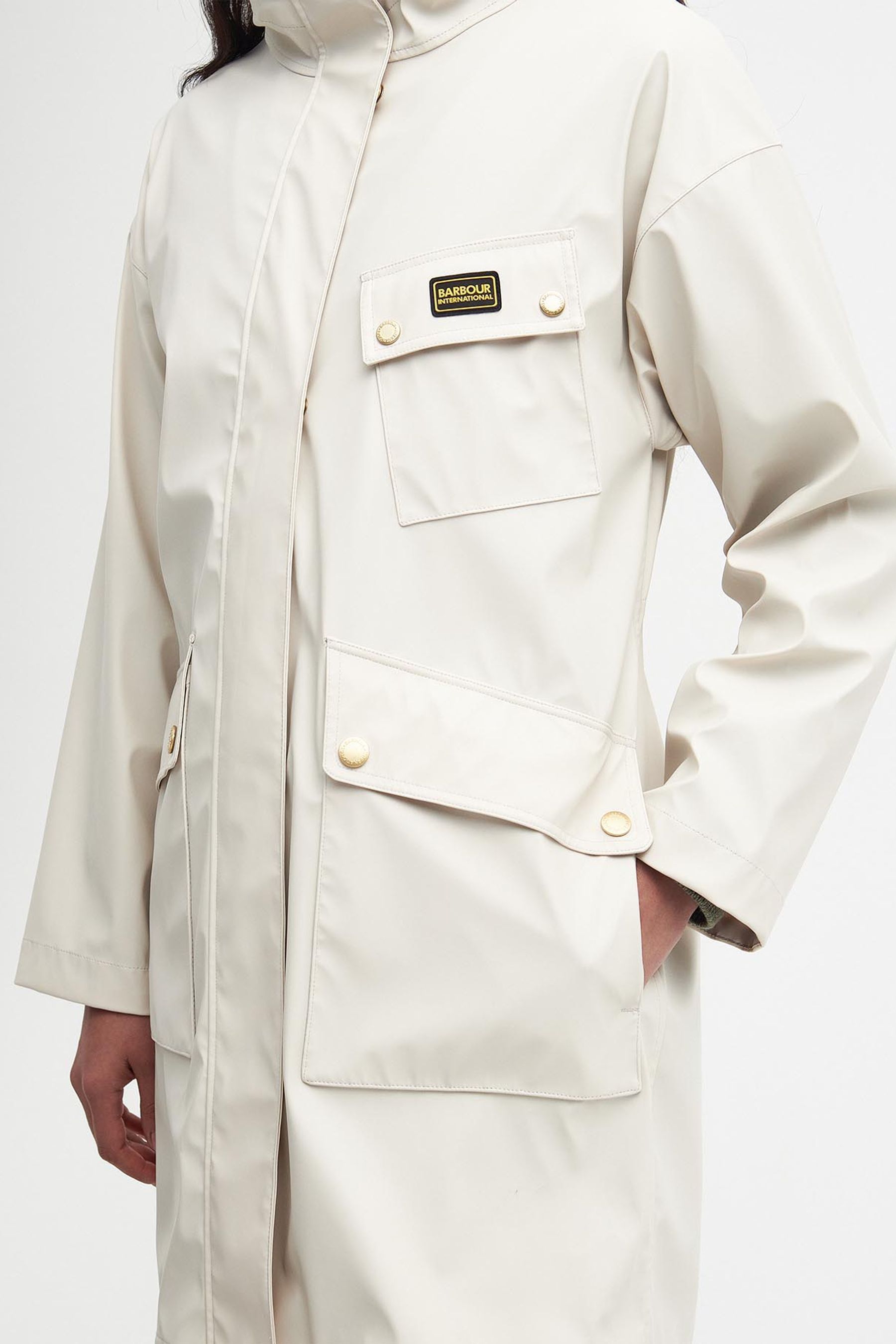 Buy Barbour International® White Conrad Showerproof Hooded Jacket from ...