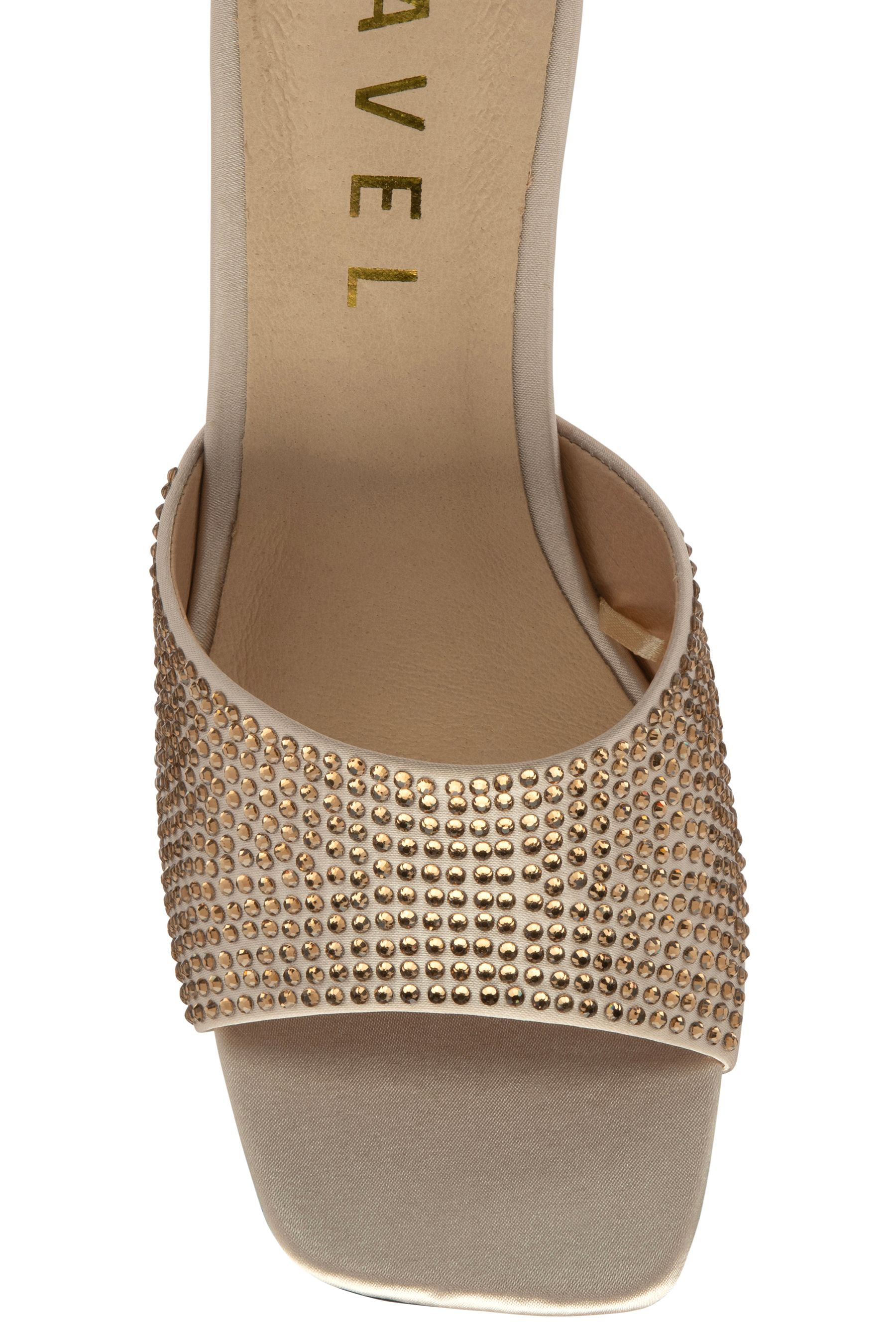 Buy Ravel Gold Heeled Mule Sandals from the Next UK online shop