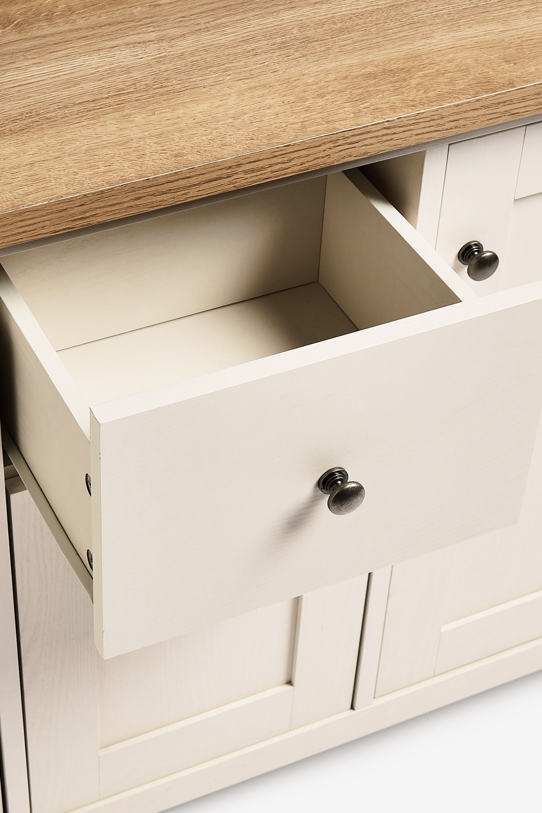 Buy Cream Malvern Oak Effect Space Saving Large Sideboard from the Next ...
