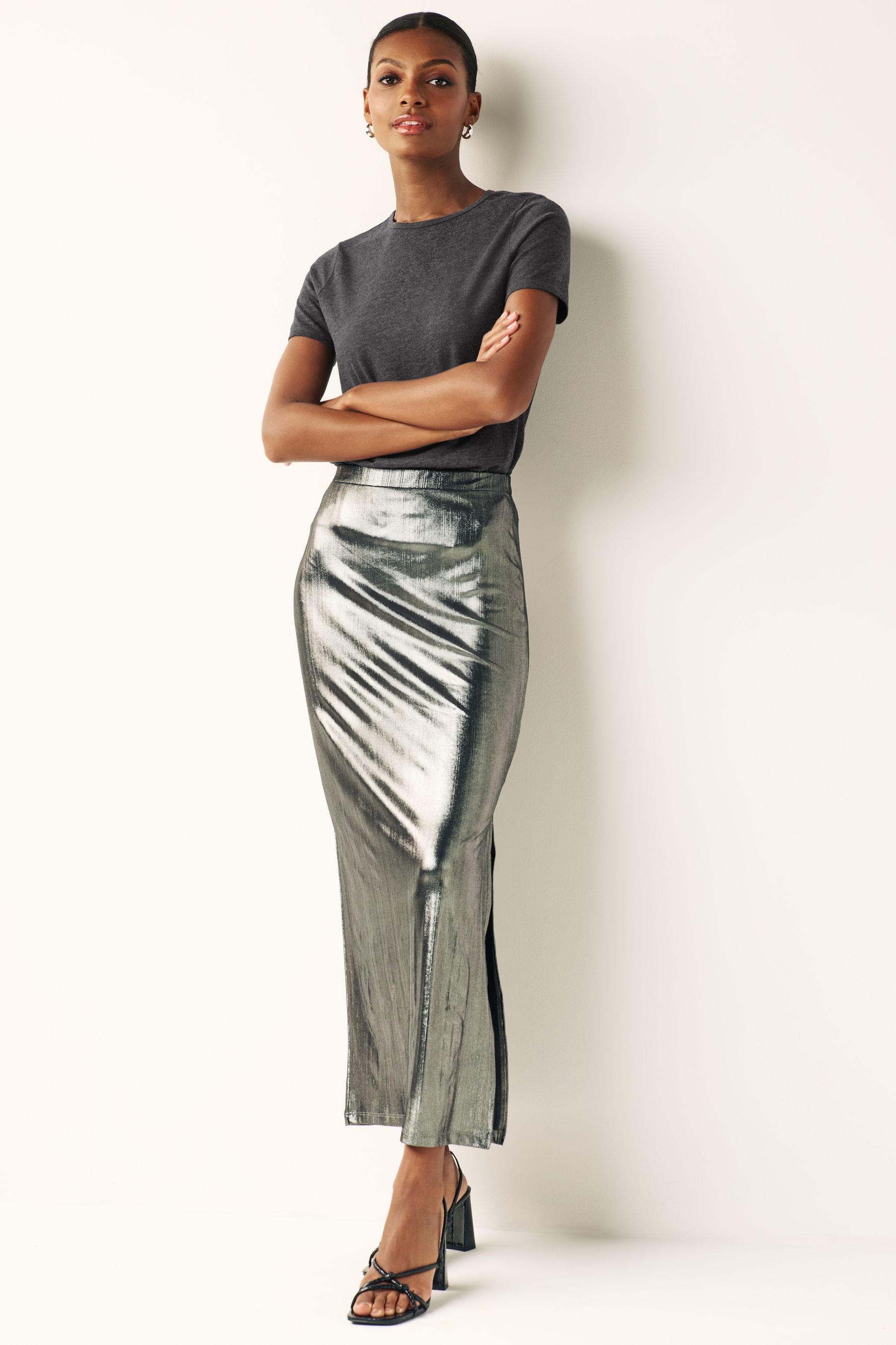 Buy Grey The Everyday Crew Neck Cotton Rich Short Sleeve T-Shirt from ...