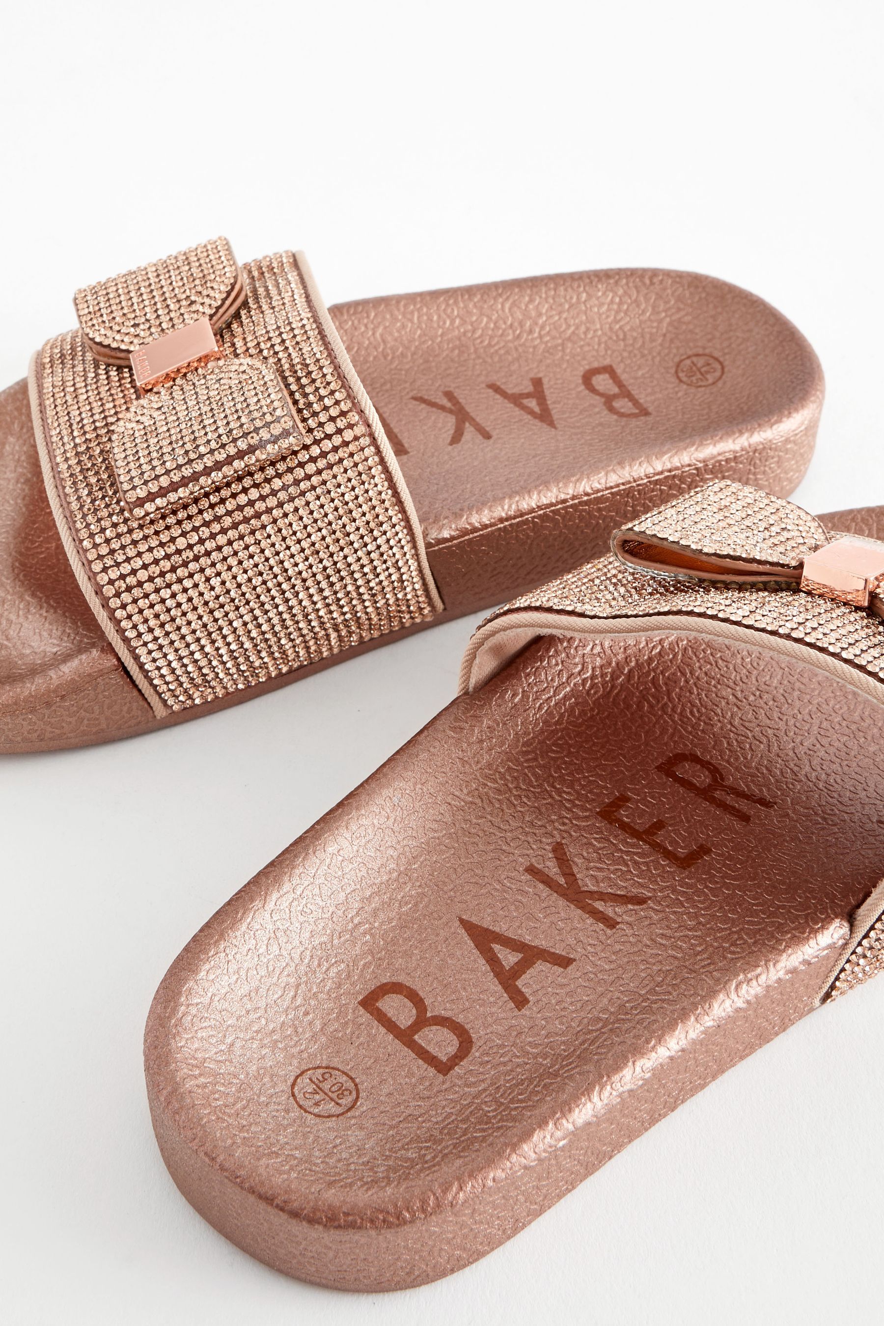 Buy Baker by Ted Baker Girls Diamanté Sliders with Bow from the Next UK ...