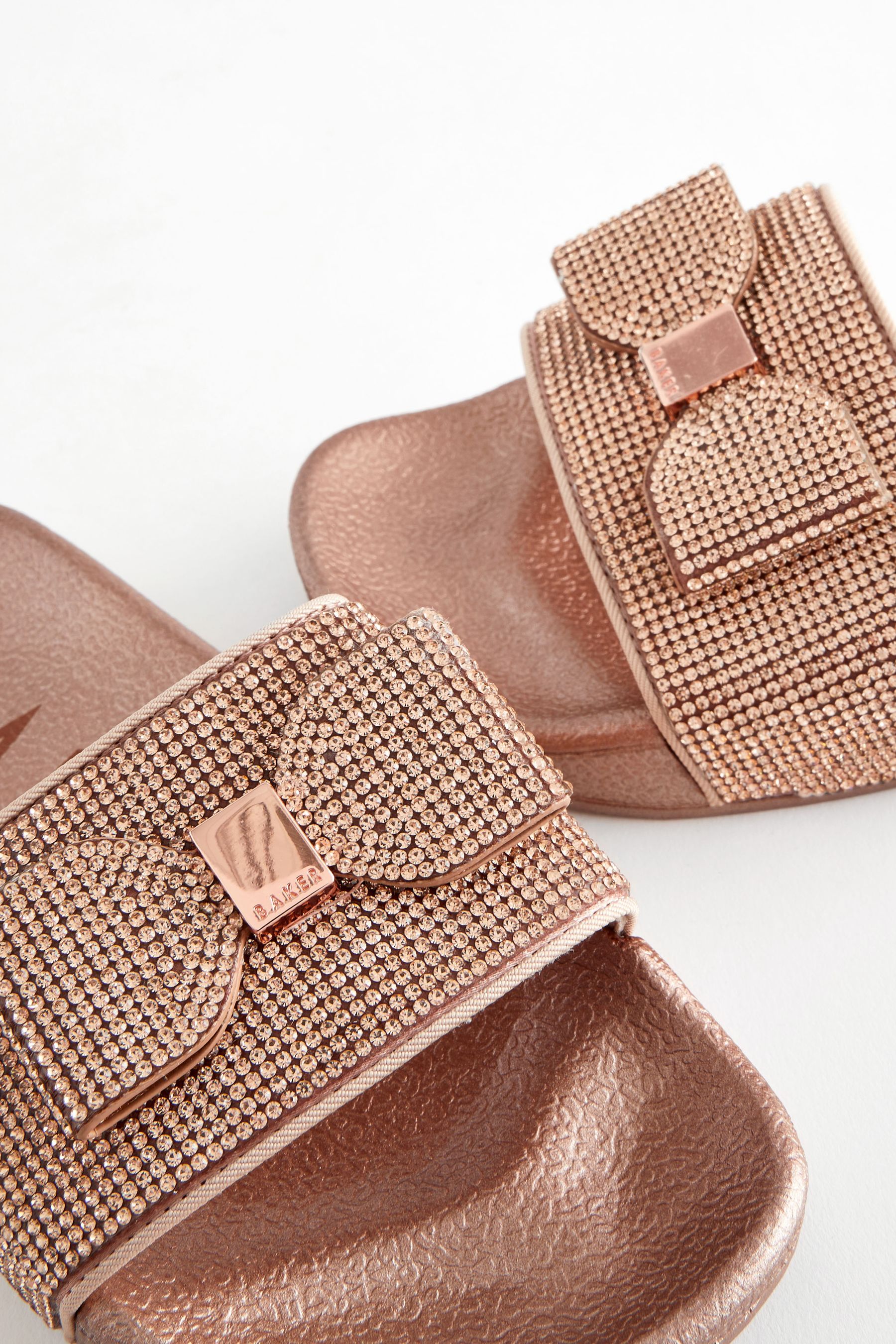 Buy Baker by Ted Baker Girls Diamanté Sliders with Bow from the Next UK ...