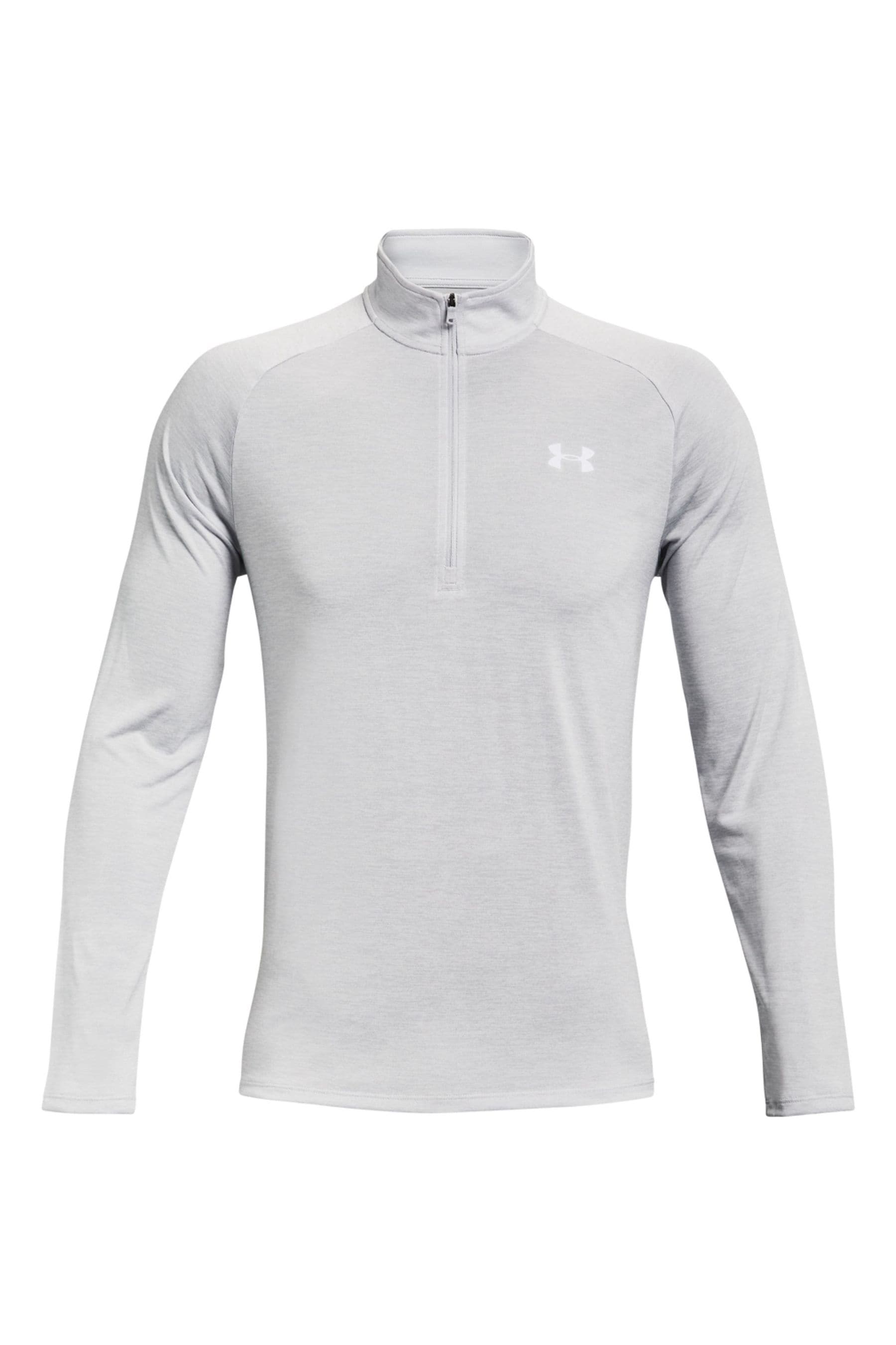 Buy Under Armour Grey Under Armour Grey Tech 2.0 1/2 Zip Top from the ...