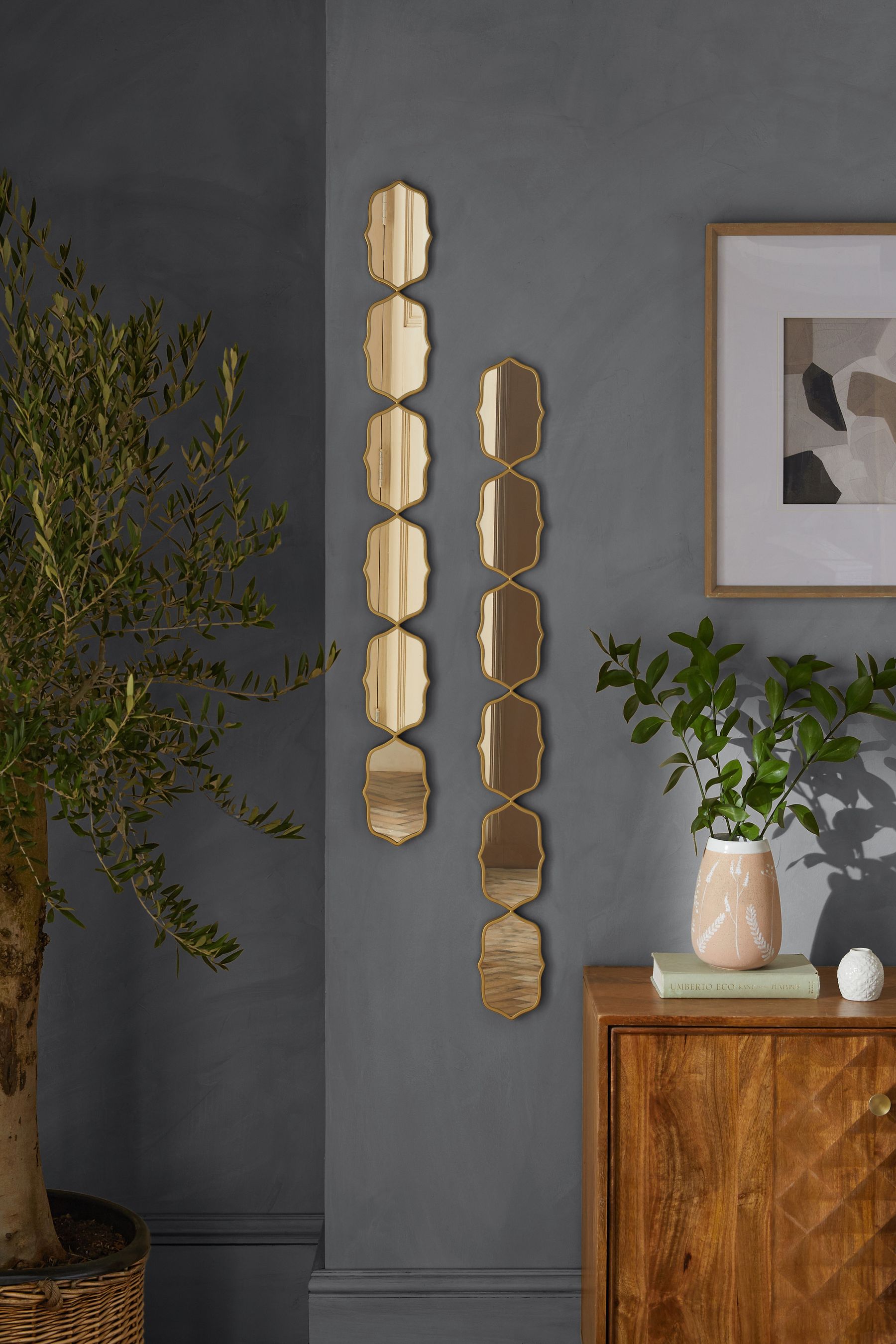 Buy Set of 2 Gold Decorative Wall Mirrors from the Next UK online shop