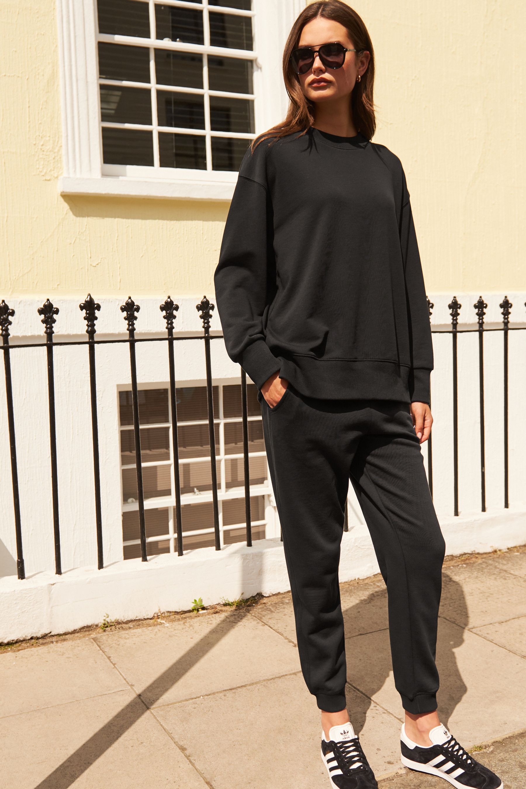Buy Essentials Longline Cotton Sweatshirt from Next USA