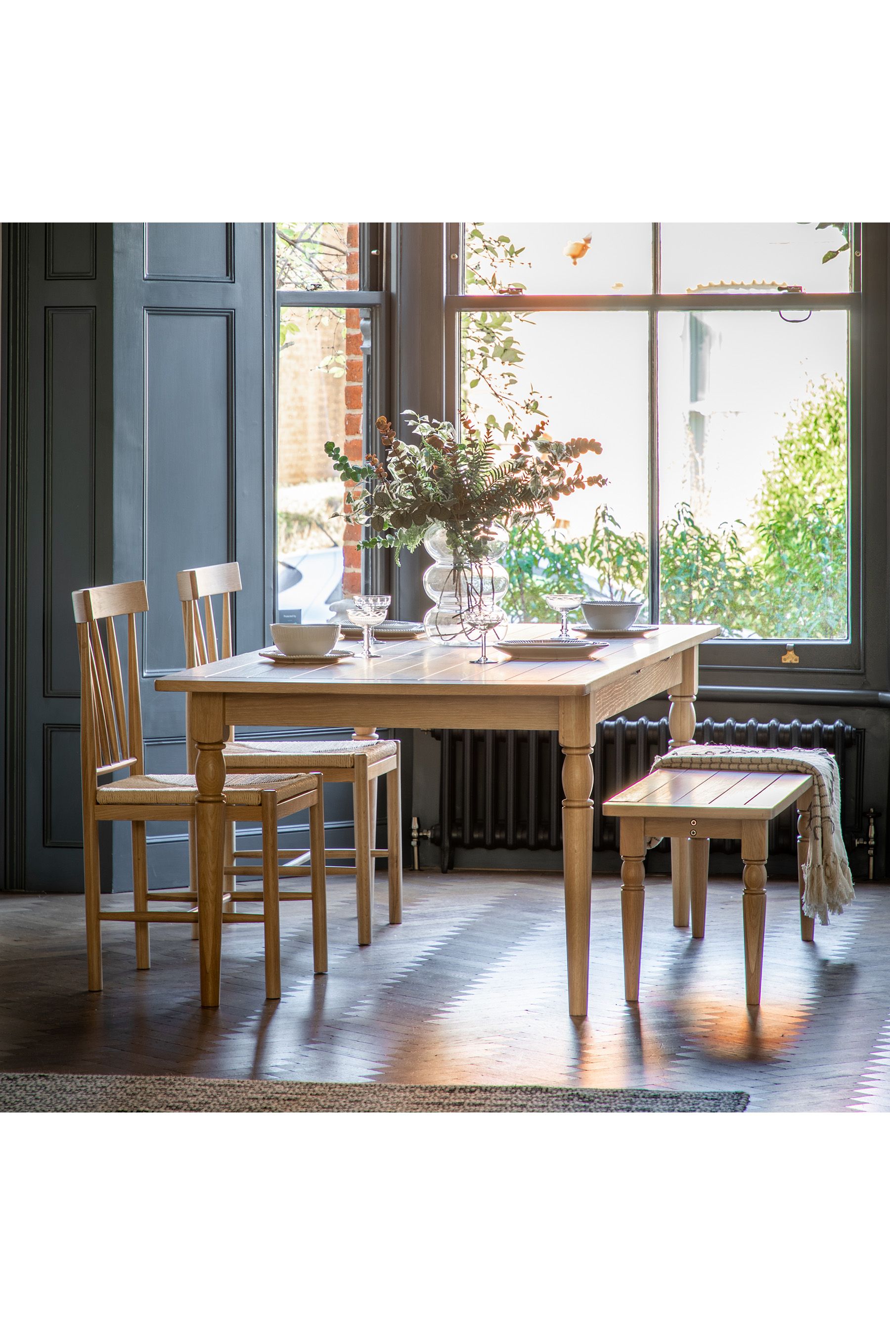 Buy Gallery Home Natural Leroy Extending Dining Table from the Next UK ...
