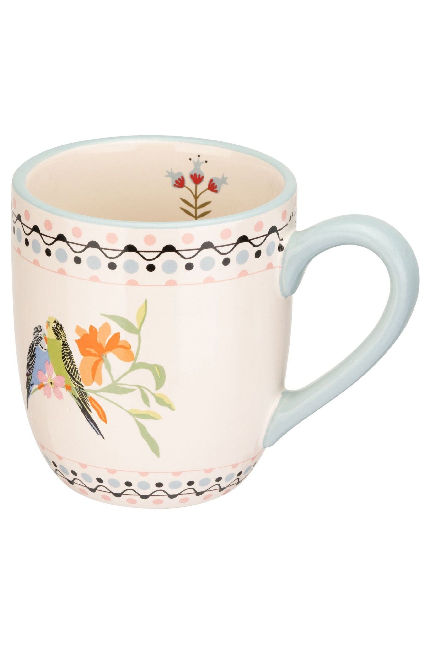 Buy Cath Kidston Set of 4 Blue Budgie Breakfast Mugs from the Next UK ...