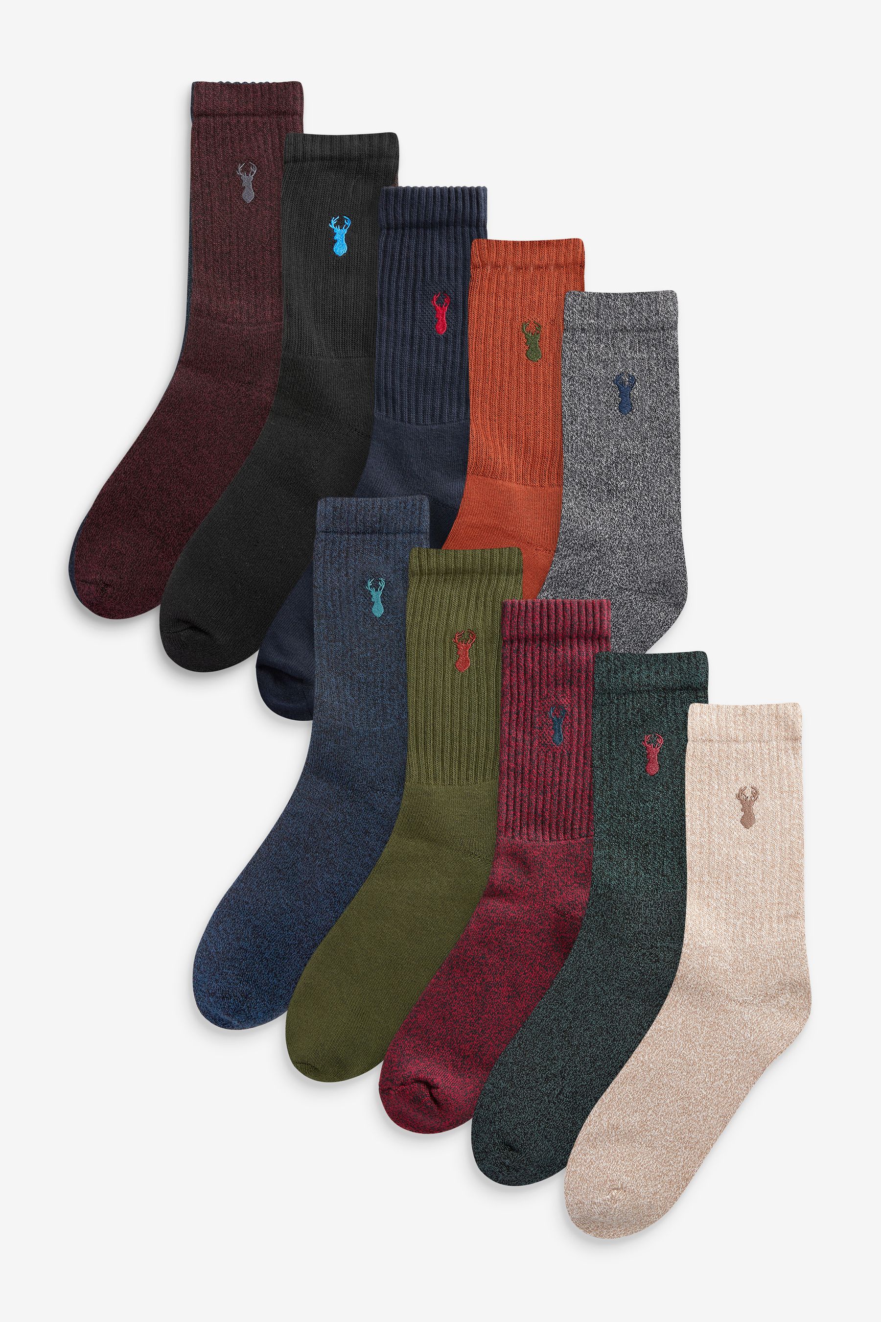 Buy Rich 10 Pack Heavyweight Socks from the Next UK online shop