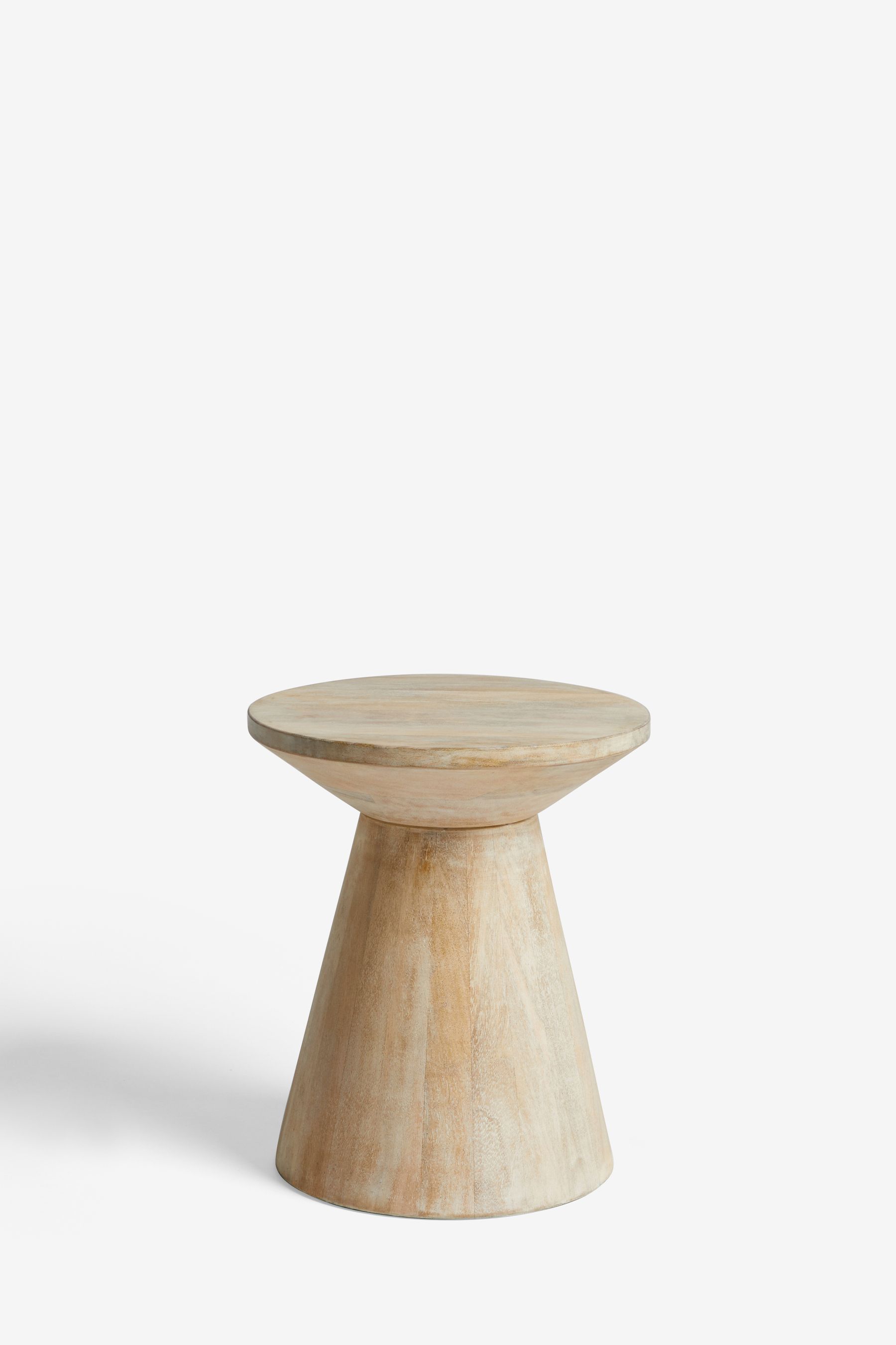 Buy Natural Mango Wood Trumpet Side Table from the Next UK online shop