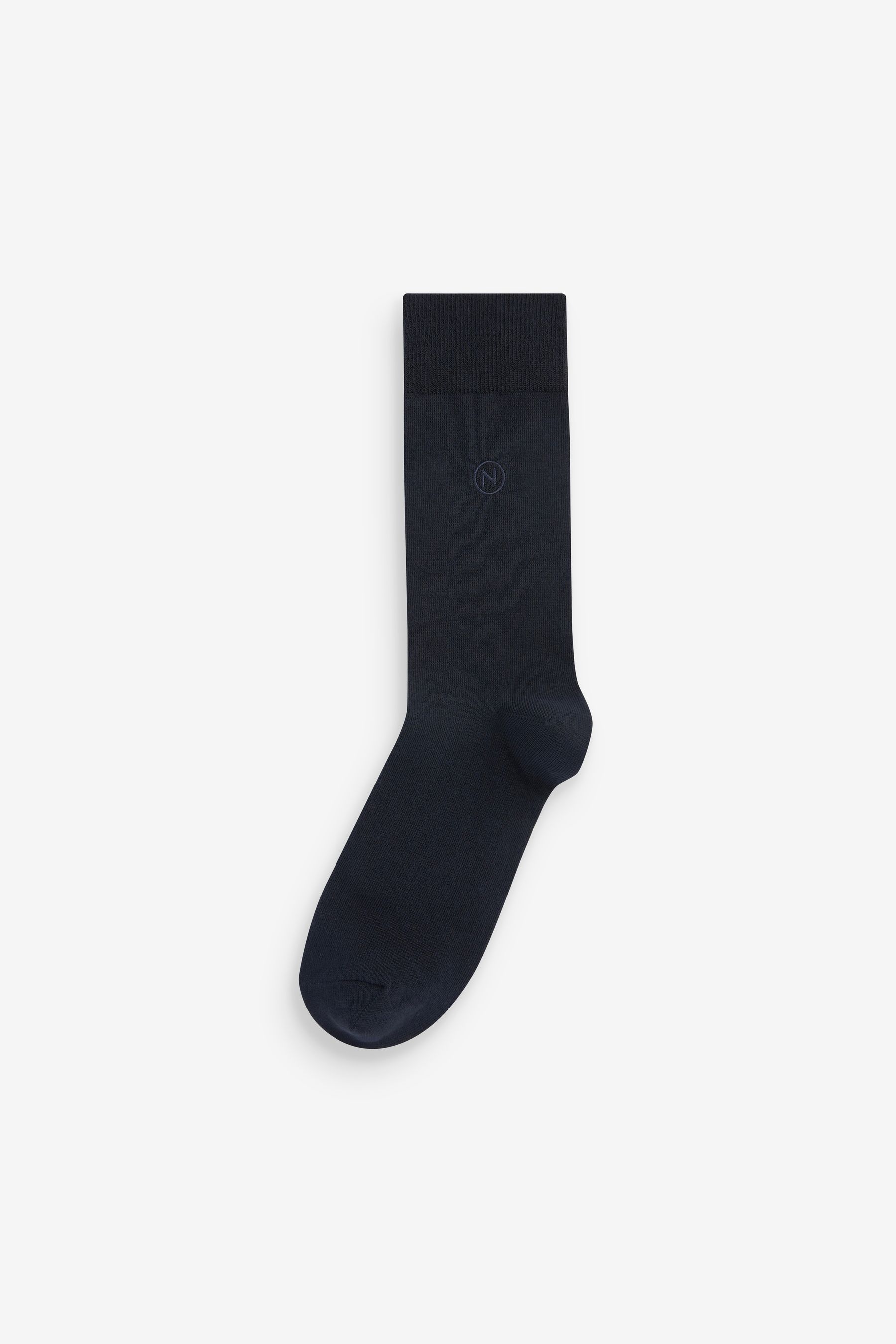 Buy Blue/Navy 5 Pack Embroidered Lasting Fresh Socks from the Next UK ...