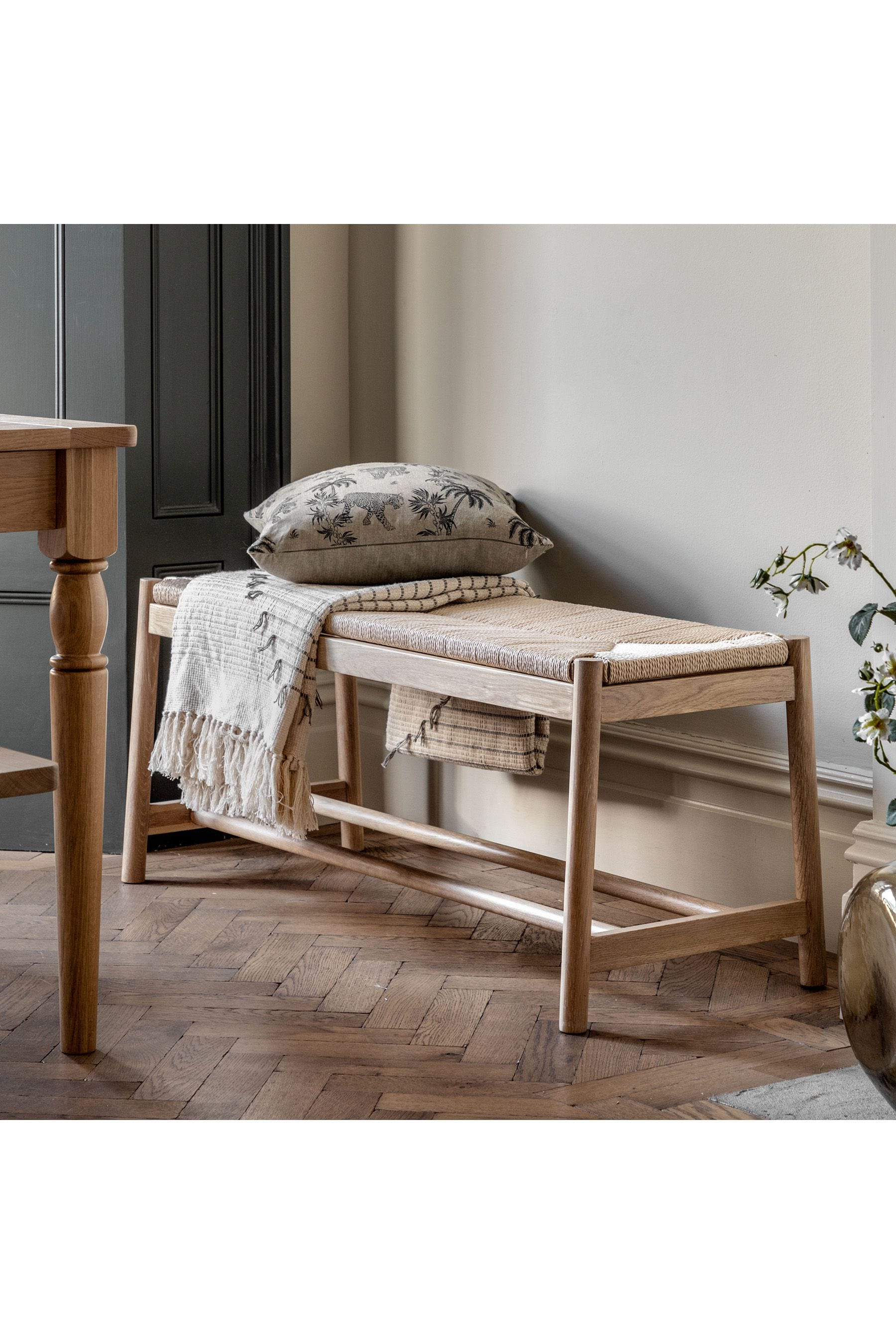 Buy Gallery Home Natural Leroy Rope Bench from the Next UK online shop