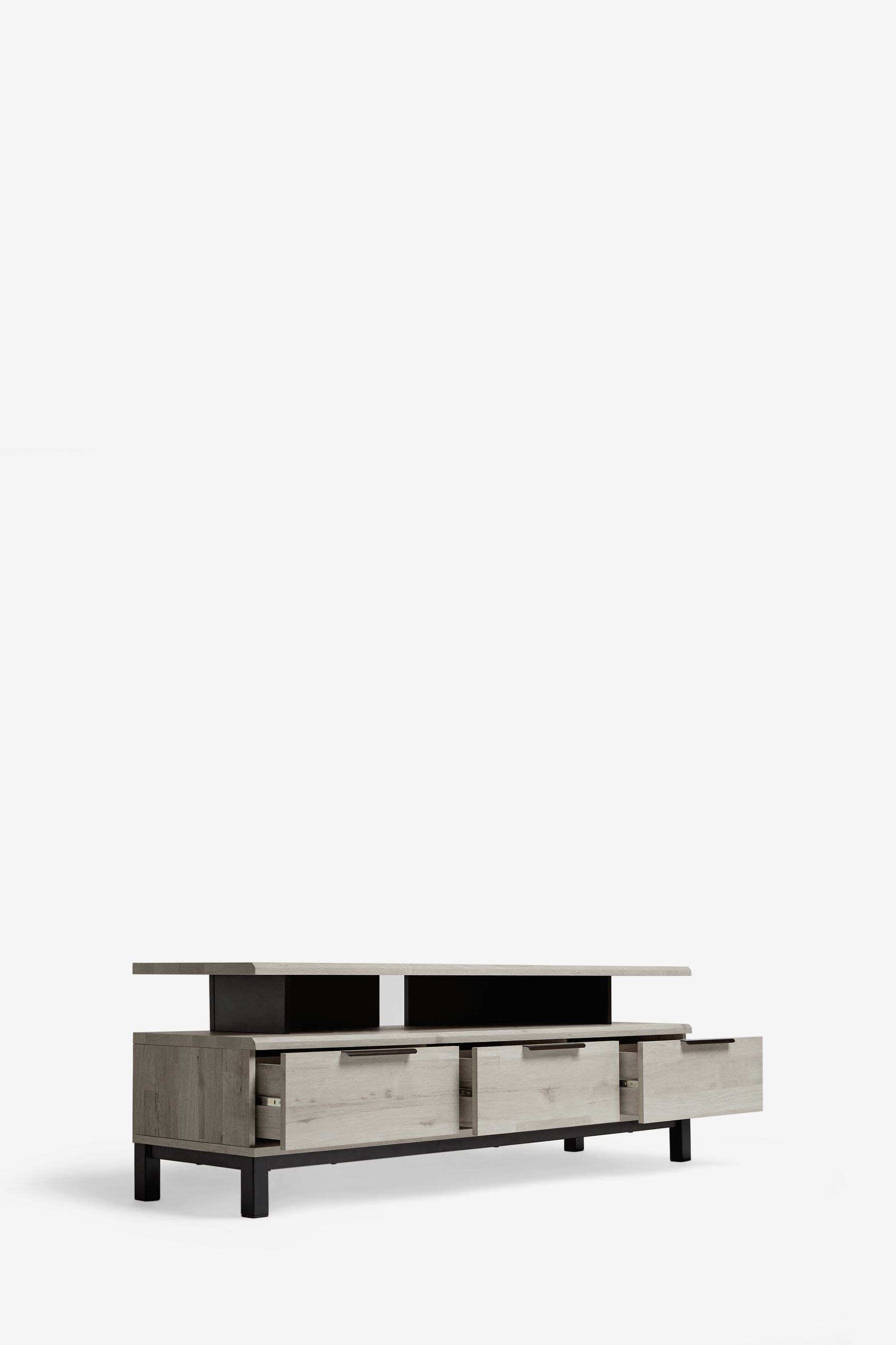 Buy Grey Bronx Up to 65 inch, Floating Top Oak Effect TV Unit from the ...