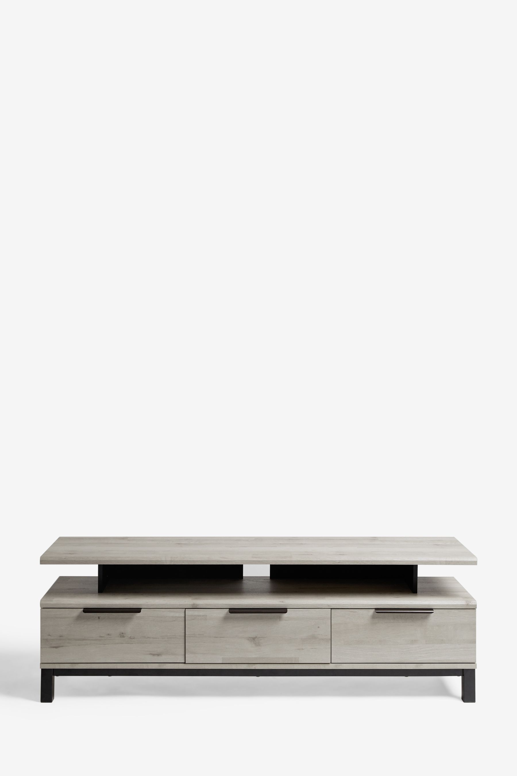 Buy Grey Bronx Up to 65 inch, Floating Top Oak Effect TV Unit from the ...