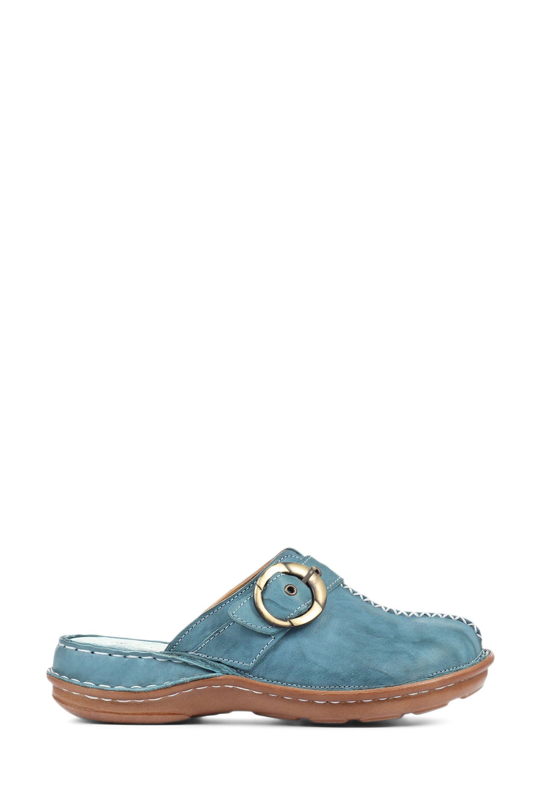 Buy Pavers Blue Denim Ladies Lightweight Leather Clogs from Next Ireland