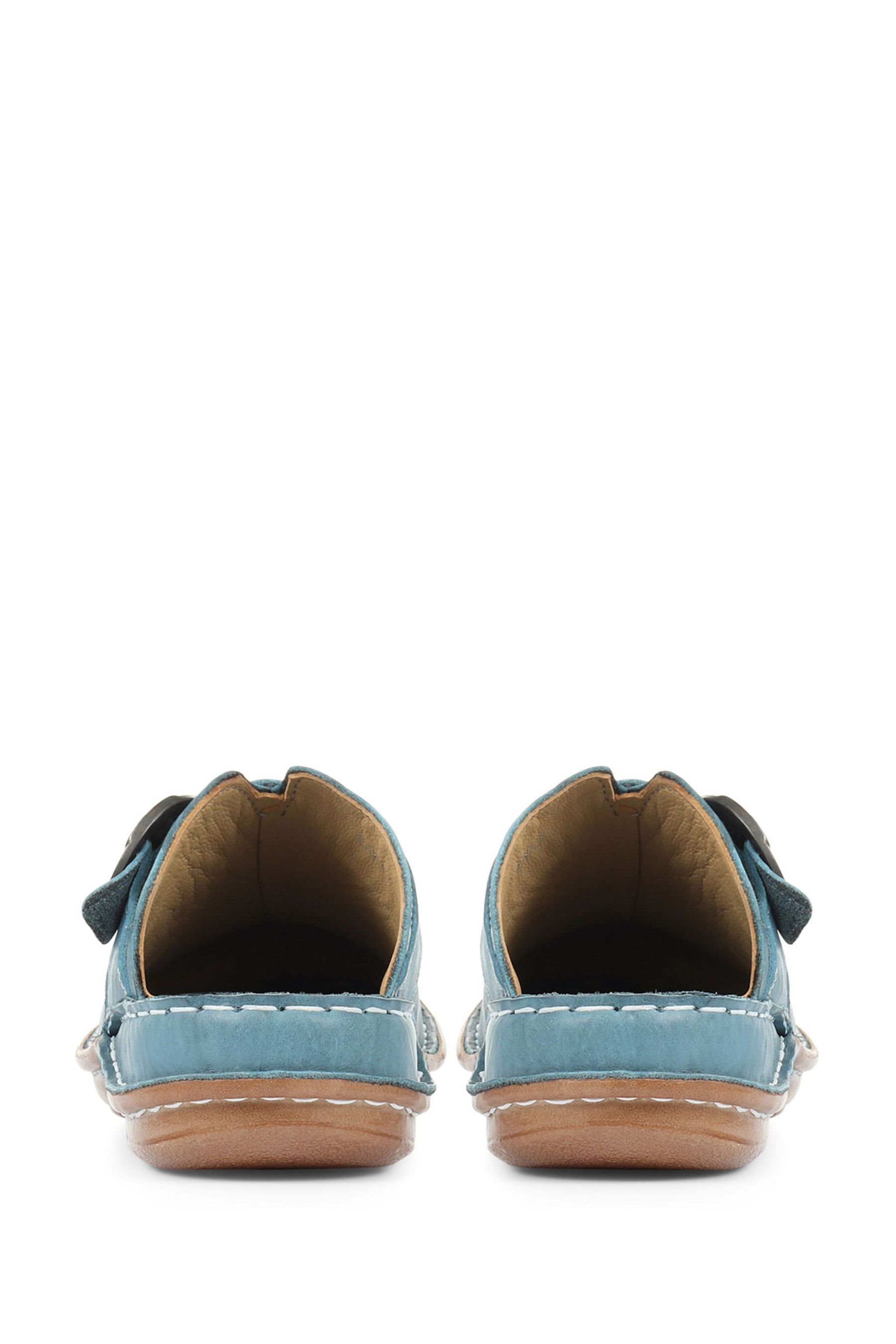 Buy Pavers Blue Denim Ladies Lightweight Leather Clogs from Next Ireland