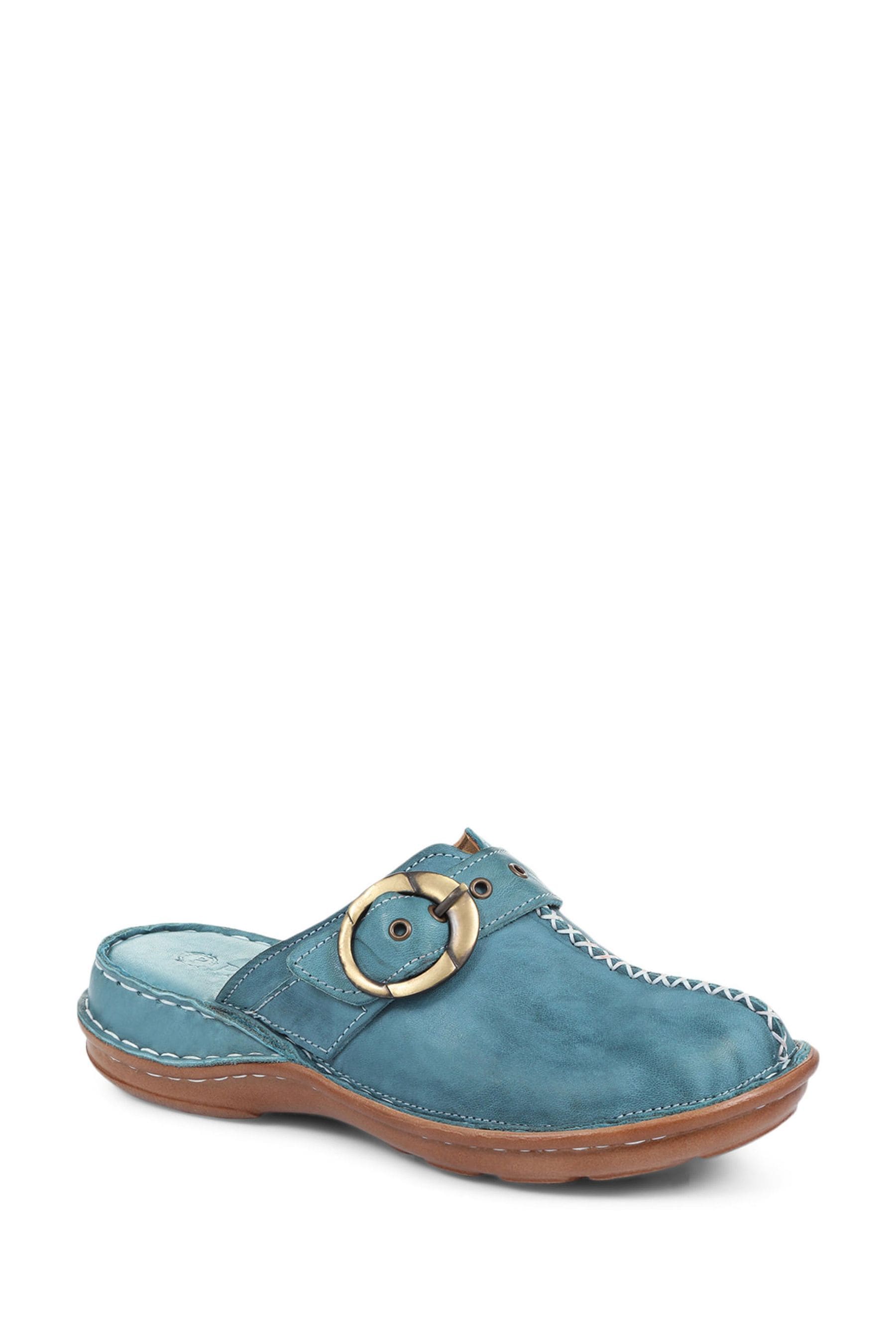 Buy Pavers Blue Denim Ladies Lightweight Leather Clogs from Next Ireland