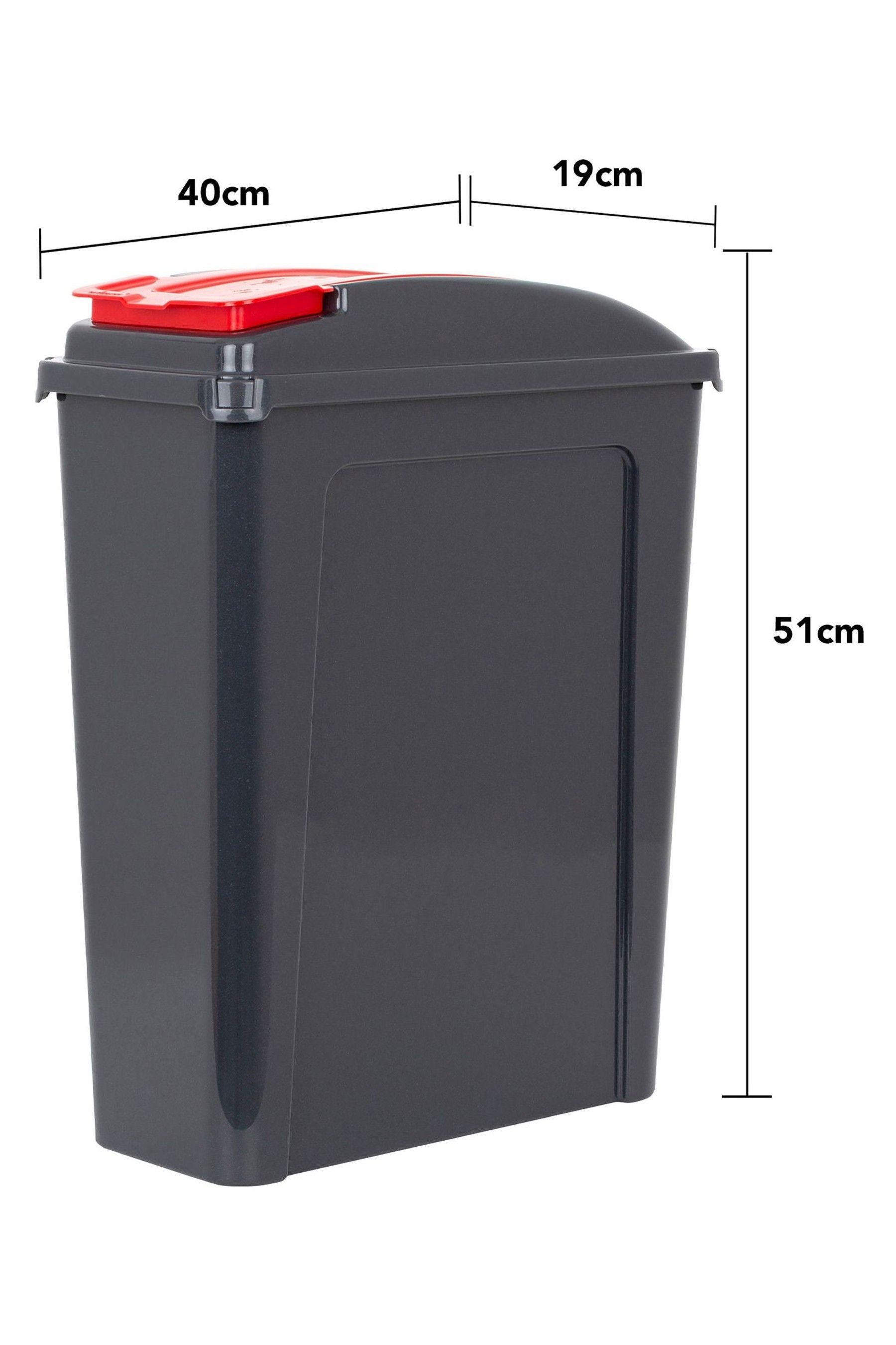 Buy Wham 3 Piece Grey 25L Plastic Recycle Bin from the Next UK online shop