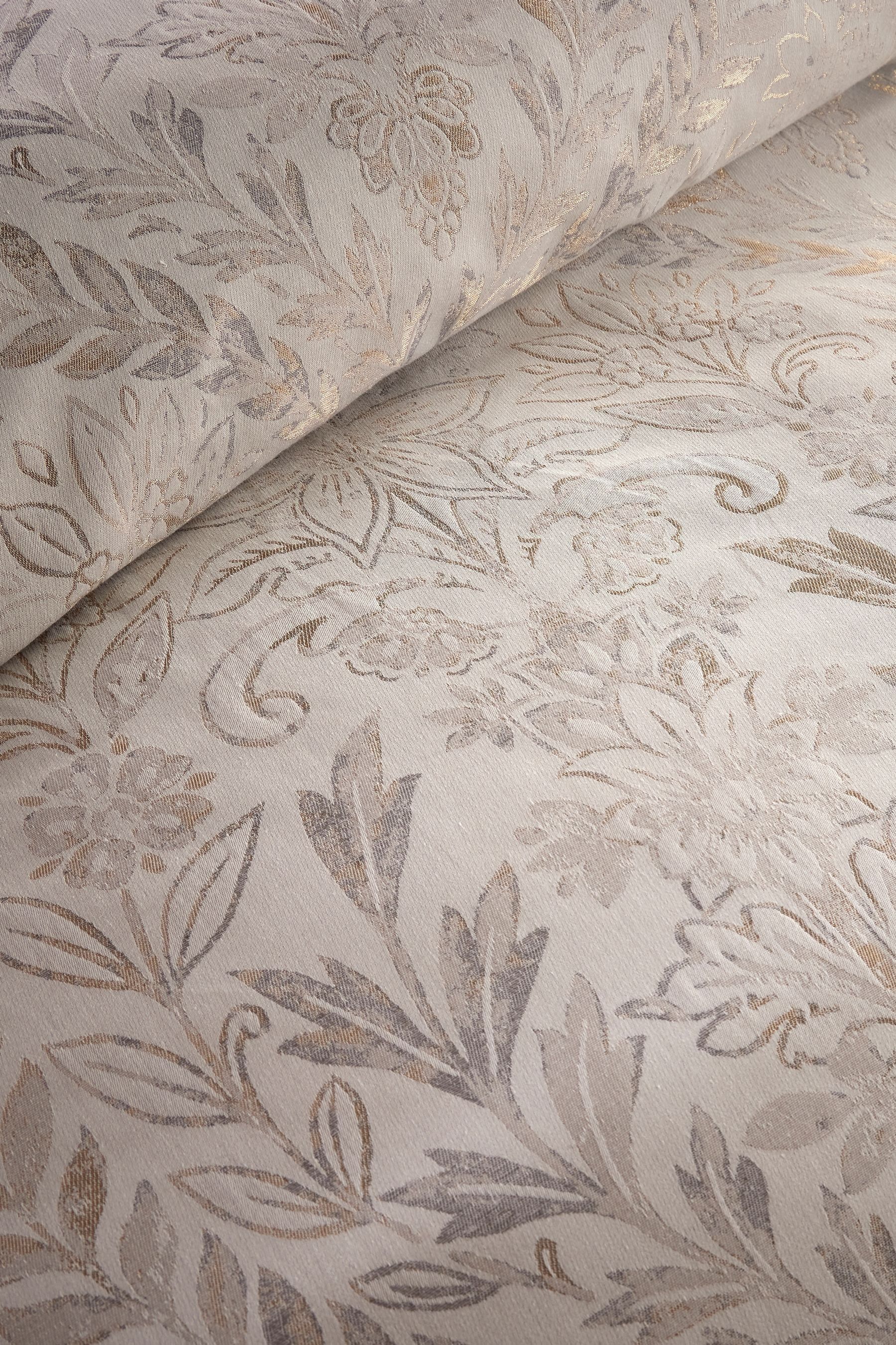 Buy Vantona Cream Chafield Jacquard Duvet Cover and Pillowcase Set from ...