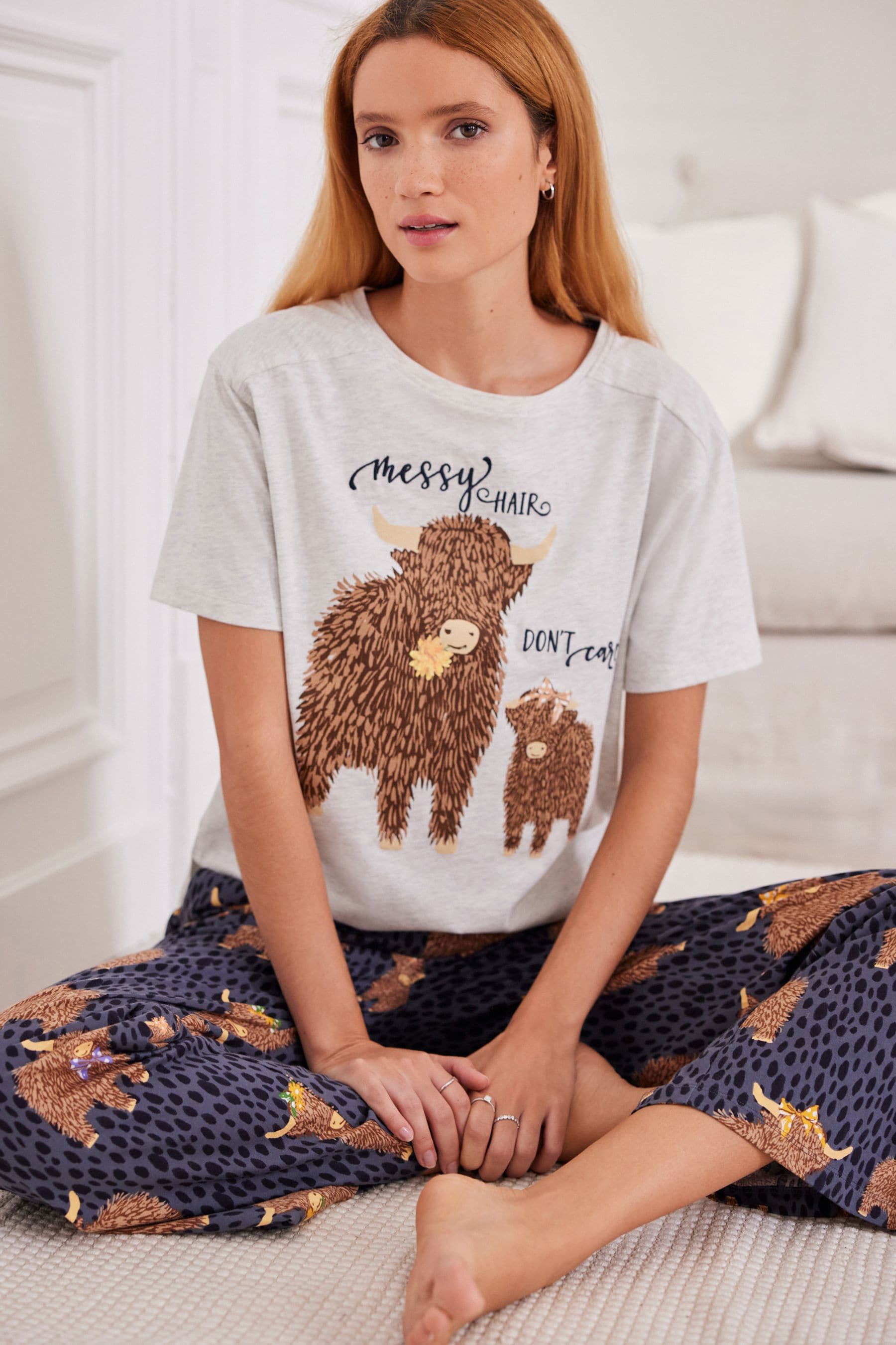 Buy Ecru Hamish Cotton Short Sleeve Pyjamas from the Next UK online shop