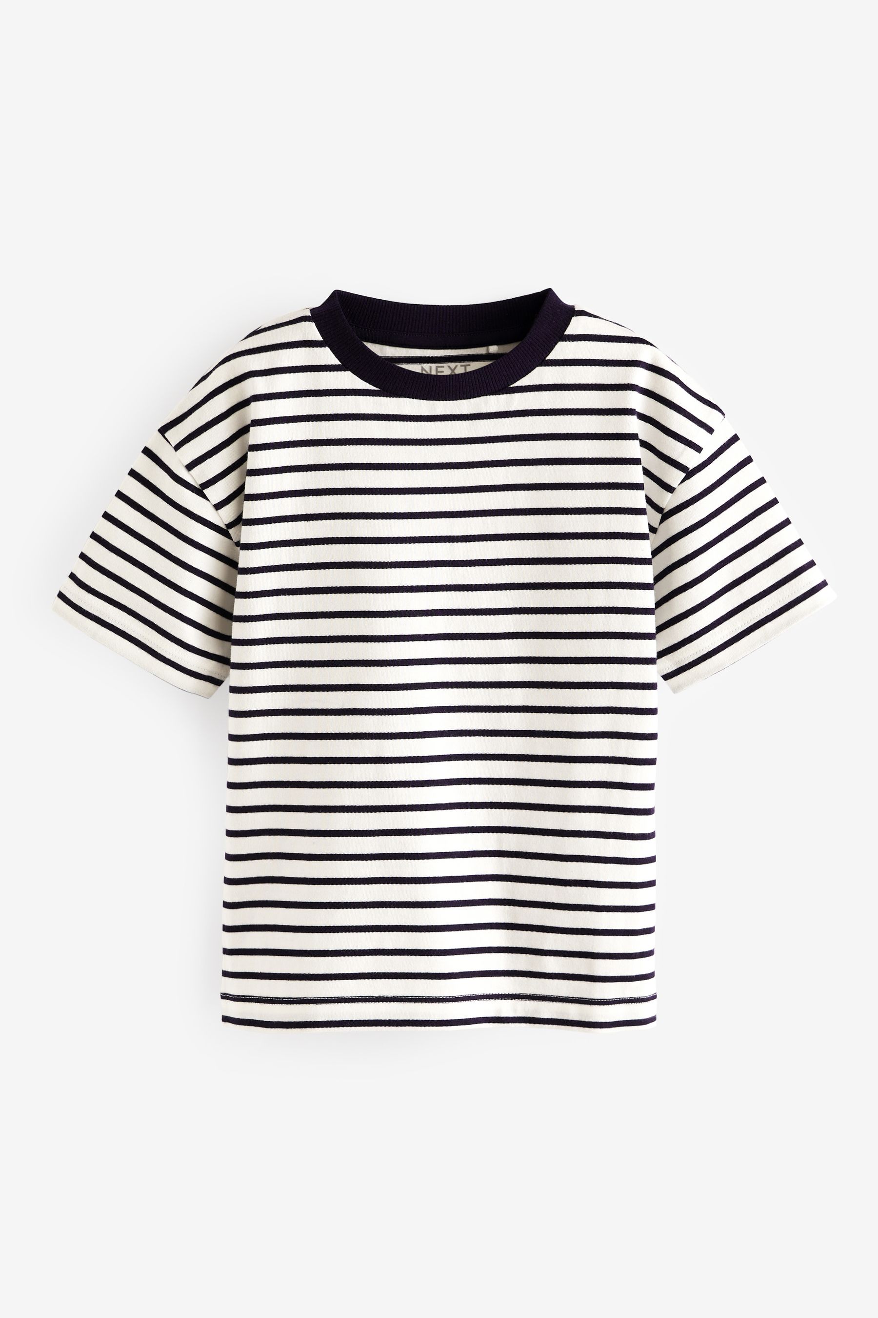 Buy Blue Stripe Short Sleeve T-Shirts 5 Pack (3mths-7yrs) from the Next ...