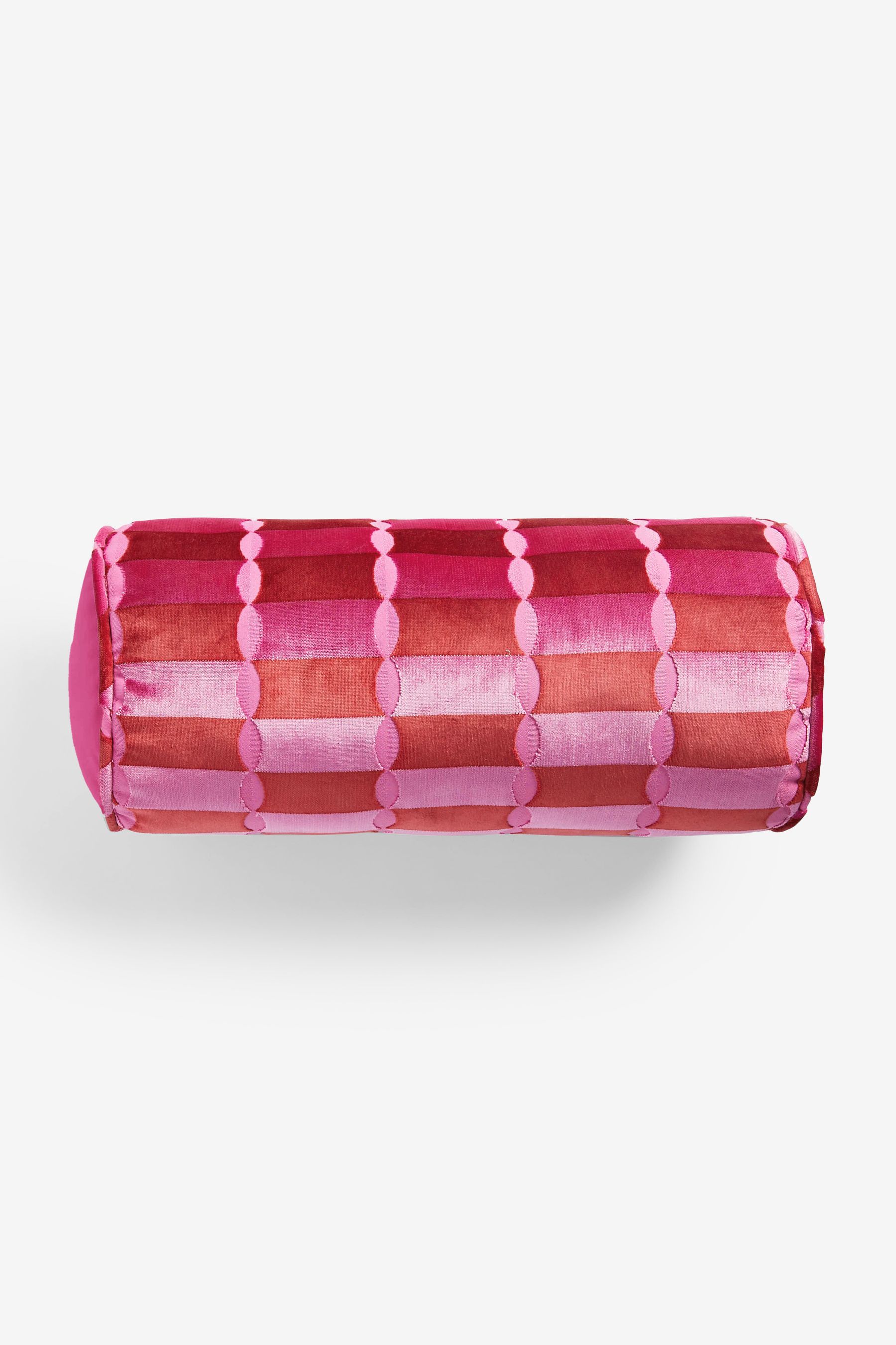 Buy Rockett St George Pink Deco Cut Velvet Bolster from the Next UK ...