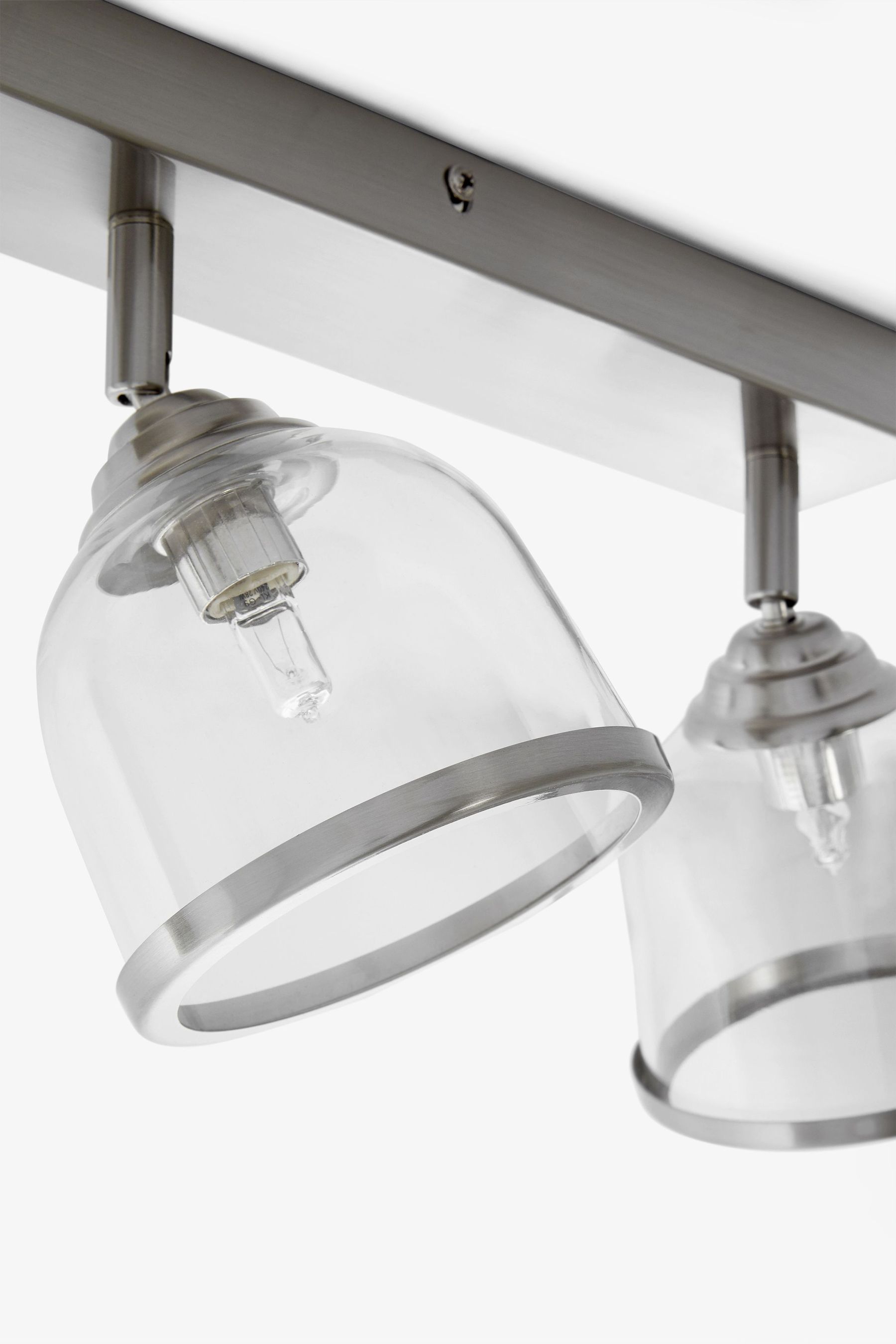 Buy Brushed Chrome Gloucester 4 Light Spot Bar Ceiling Light from Next ...