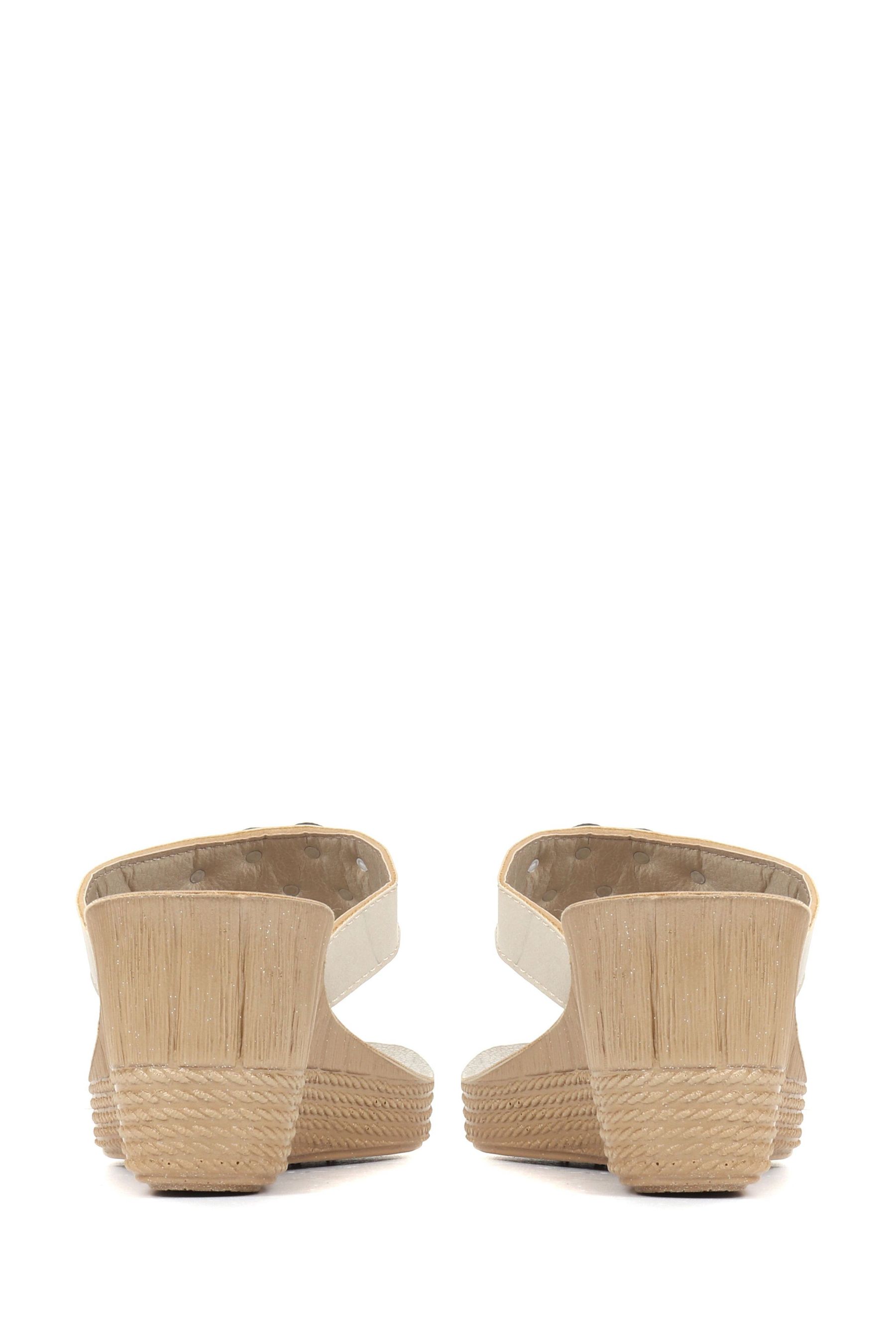 Buy Pavers Gold Toe Post Wedge Sandals from the Next UK online shop