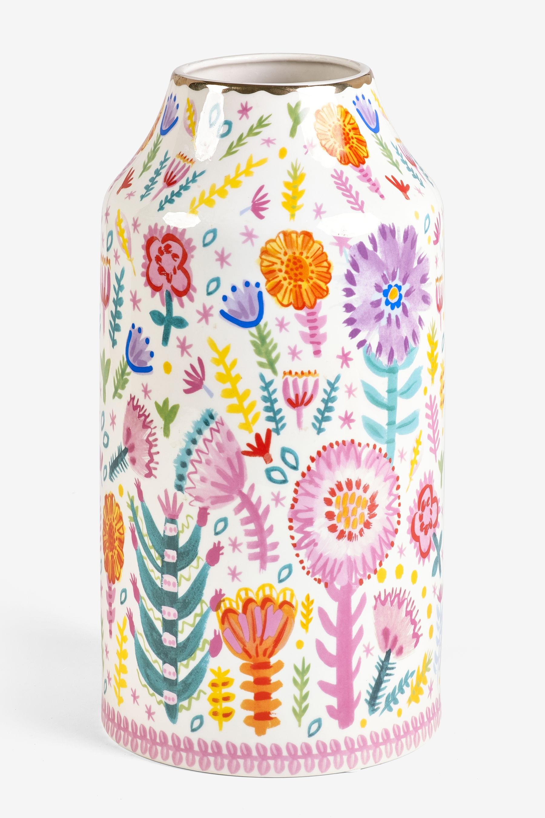 Buy Lucy Tiffney Multi Floral Large Vase from the Next UK online shop