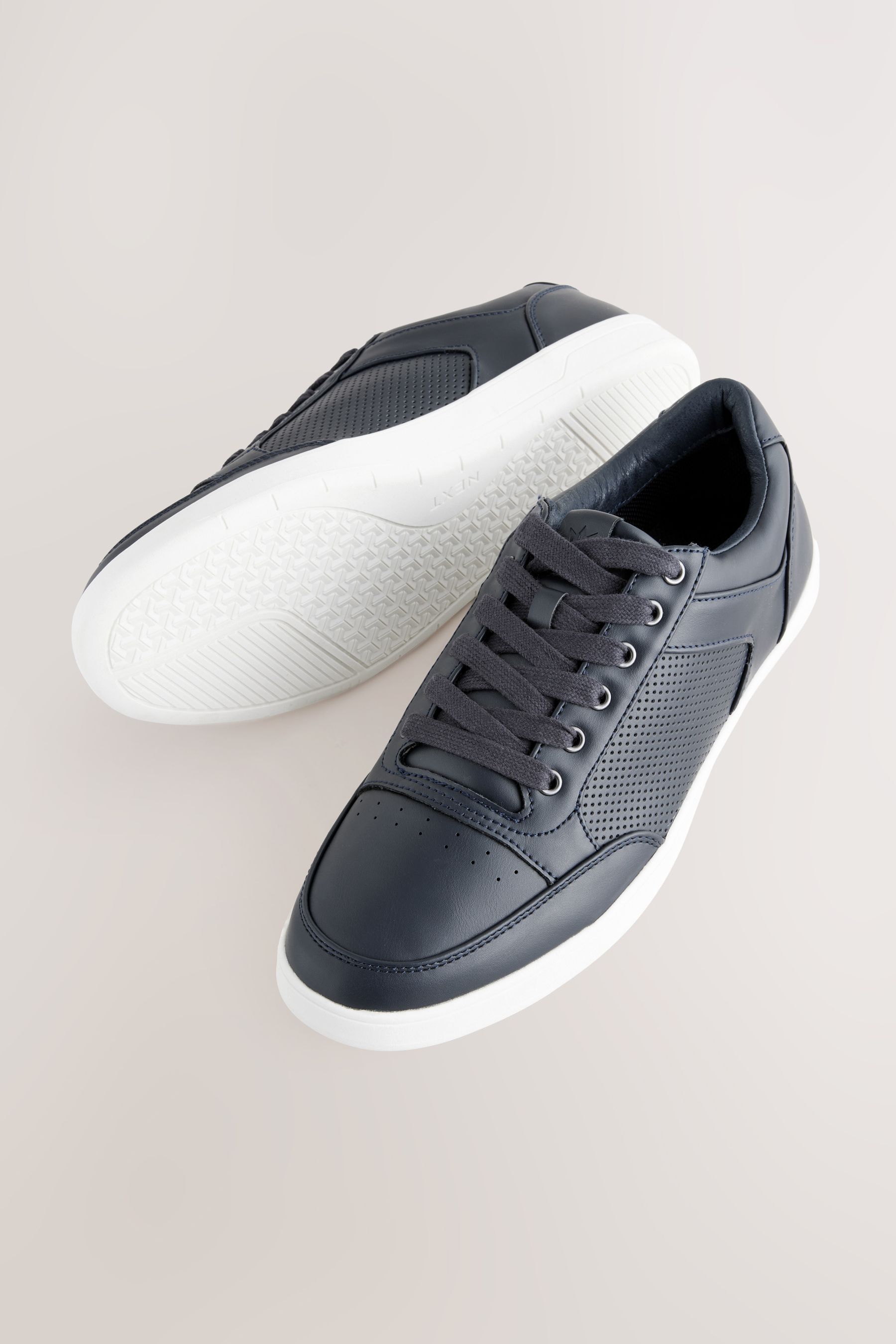 Buy Navy Blue Smart Casual Trainers from the Next UK online shop