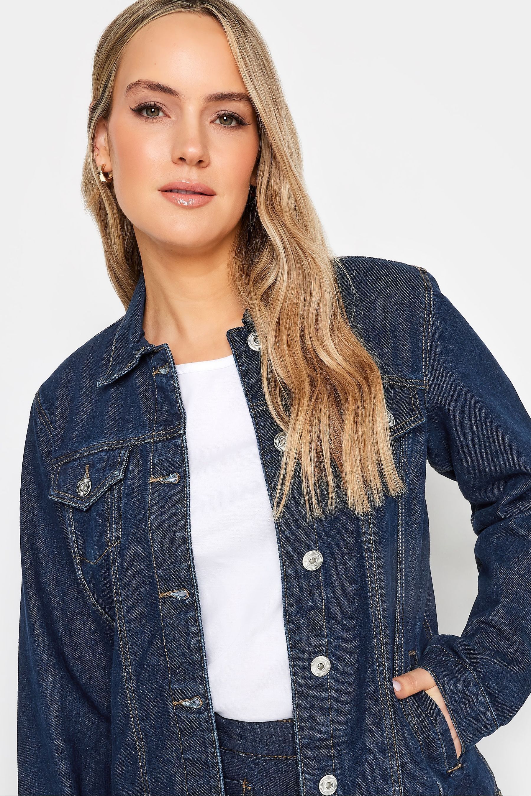 Buy Long Tall Sally Blue Denim Jacket from the Next UK online shop