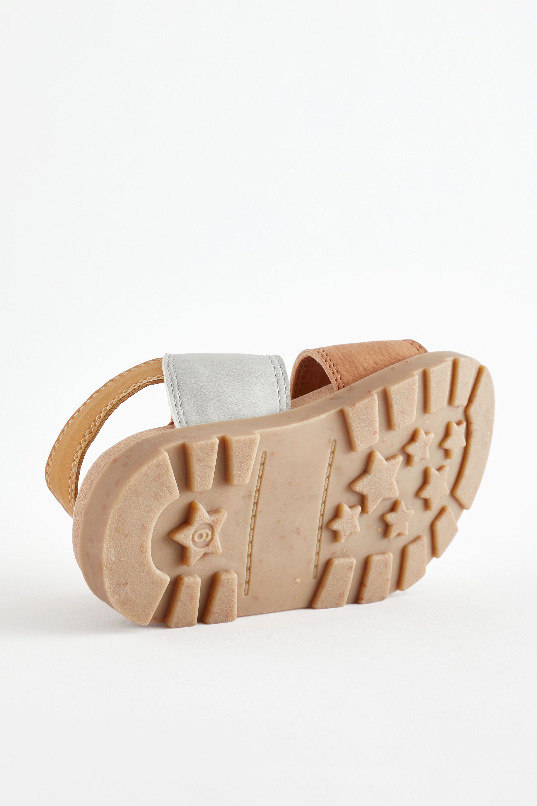 Buy Tan Brown Double Touch Fastening Strap Corkbed Sandals from Next ...