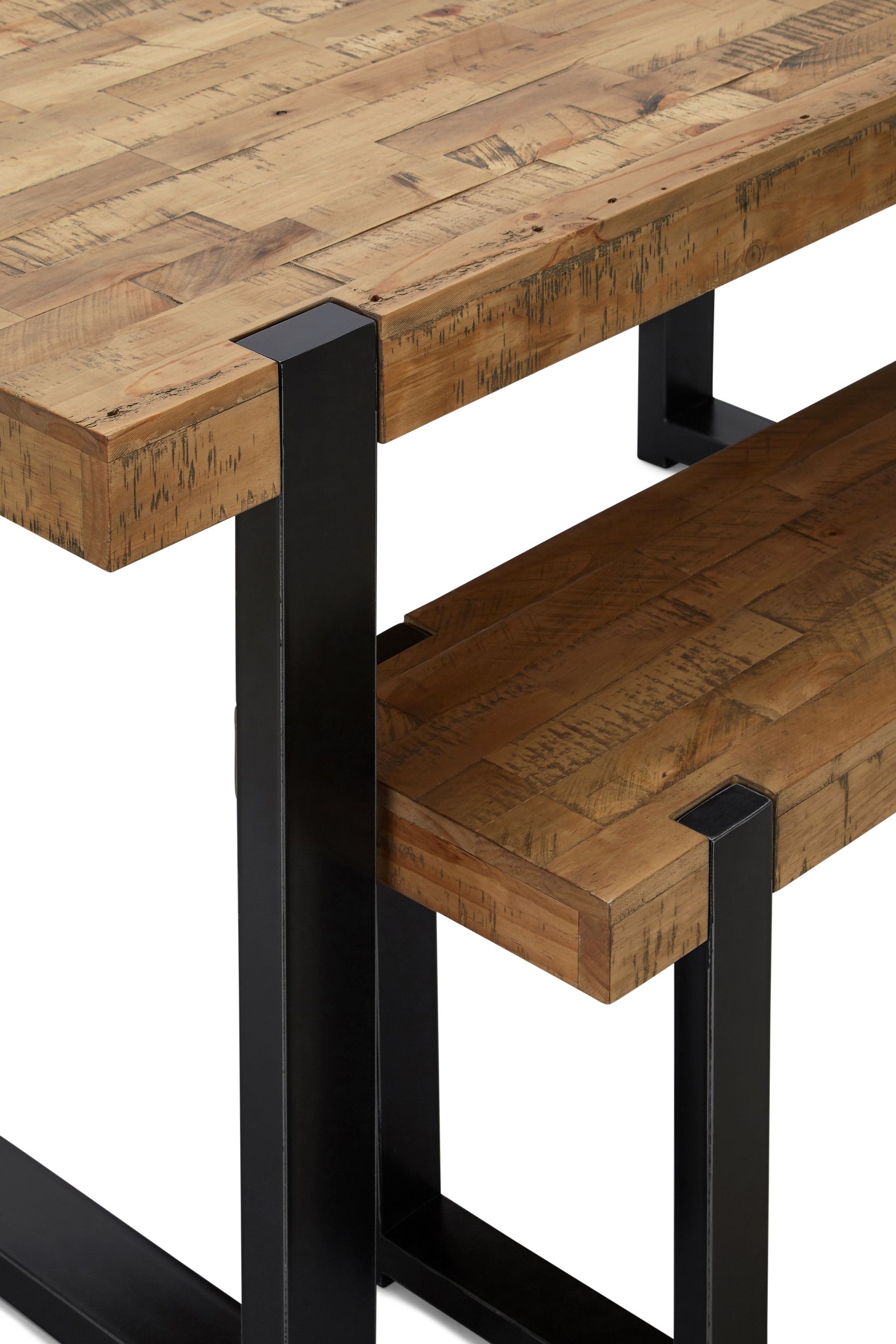 Buy Oak Jefferson Pine 4 Seater Bench Dining Table and Bench Set from ...