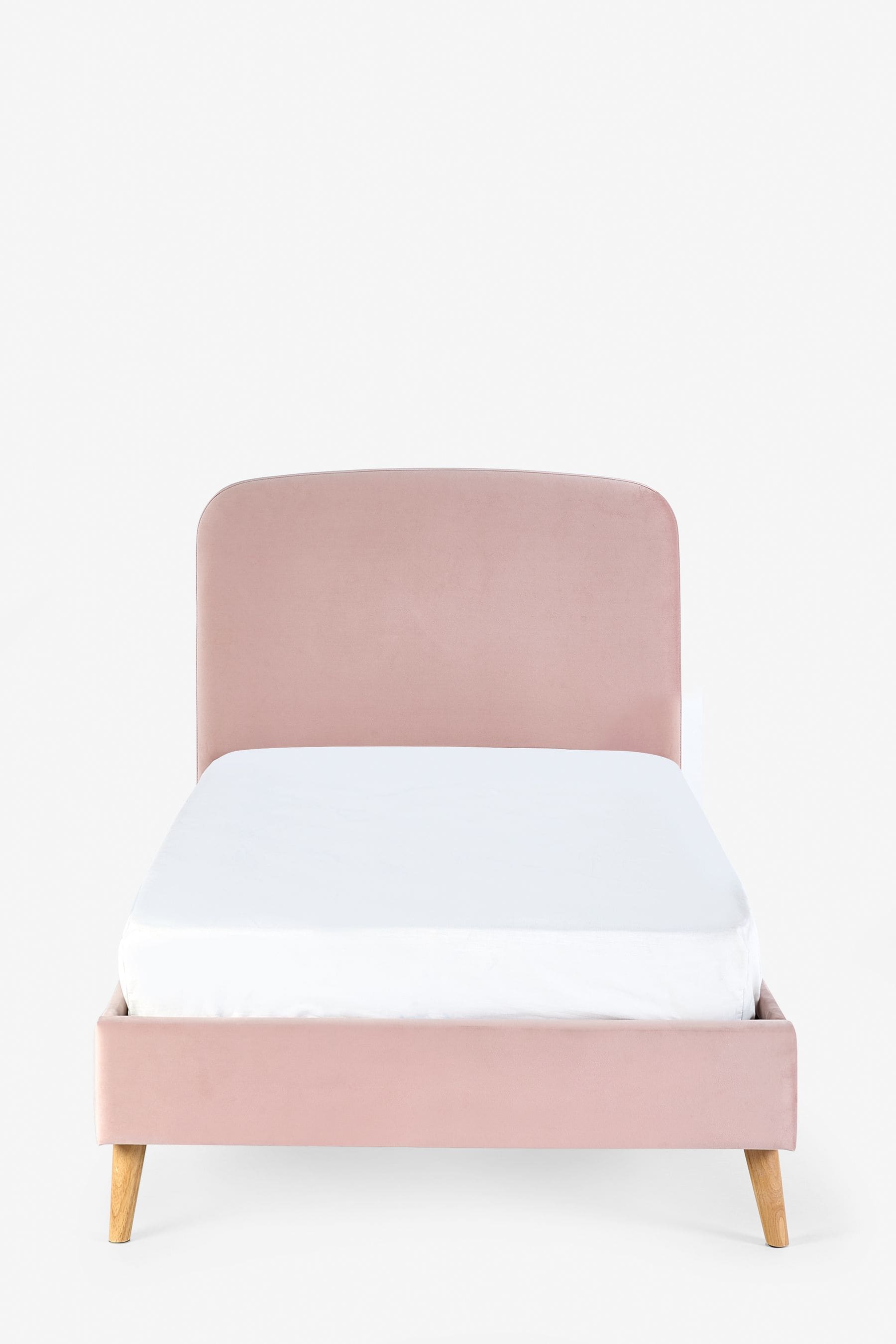 Buy Opulent Velvet Blush Pink Matson Kids Upholstered Bed Frame from ...