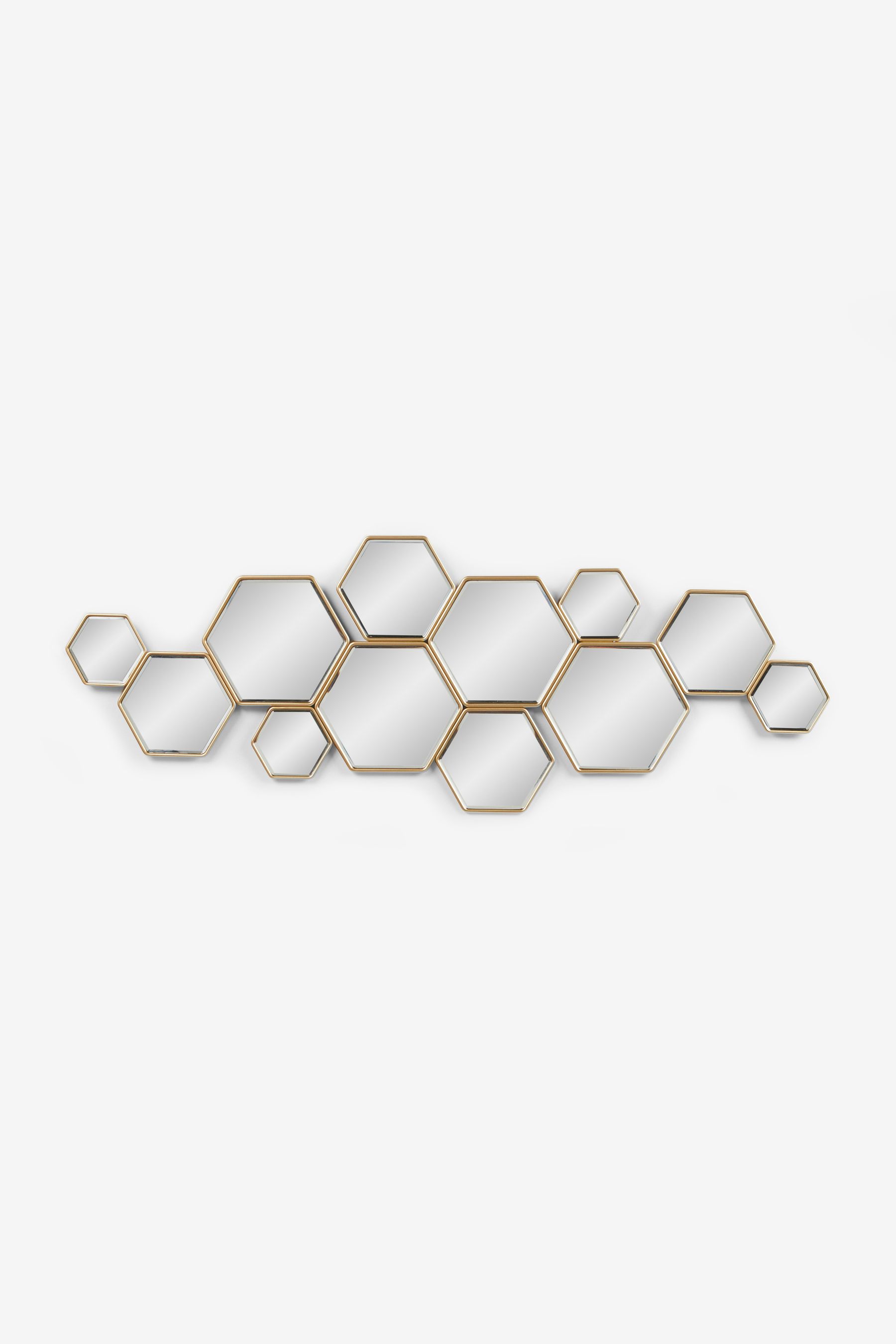 Buy Gold Honeycomb Decorative Wall Mirror from the Next UK online shop